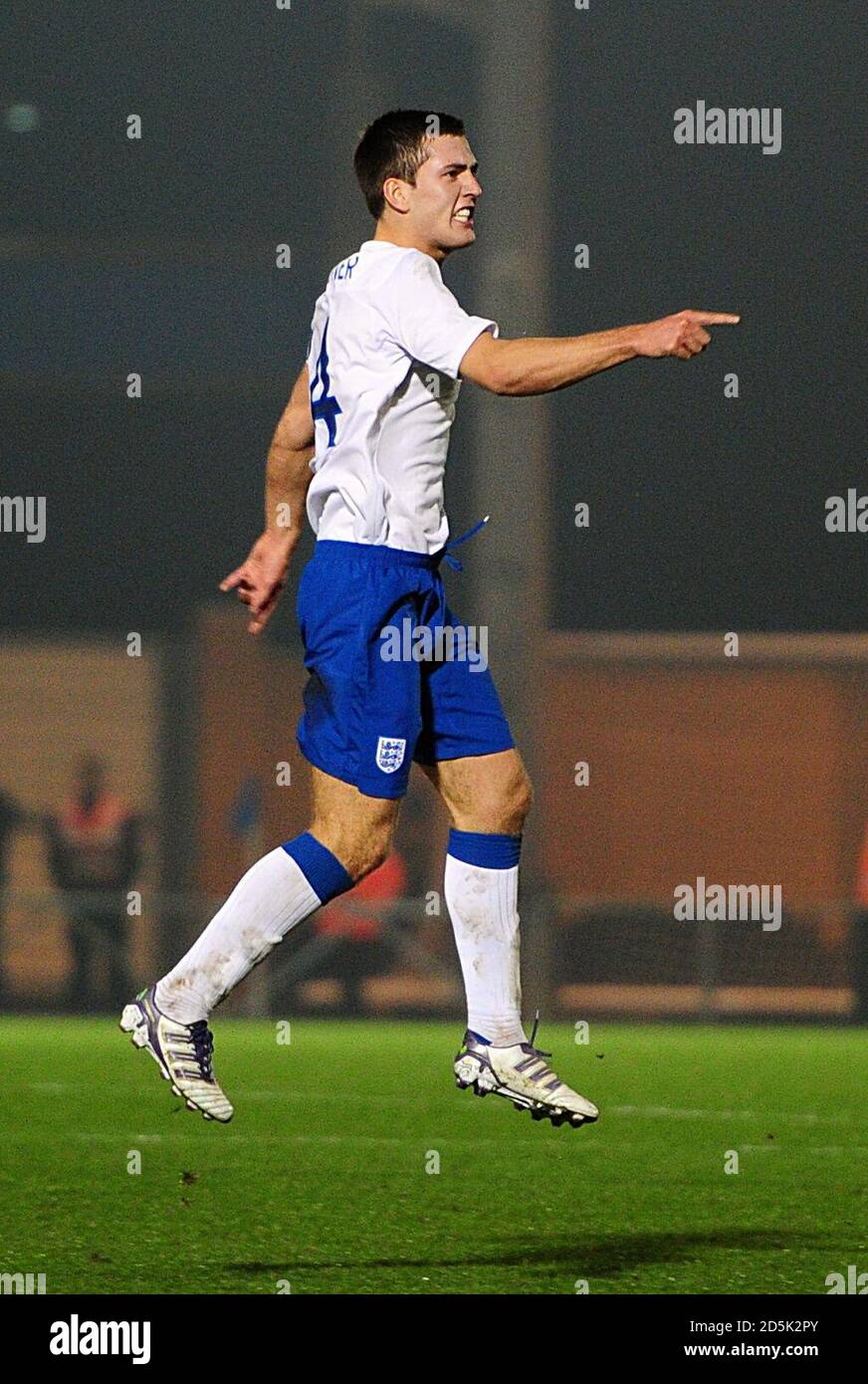 England's Gary Gardner celebrates after scoring his team's fourth goal ...