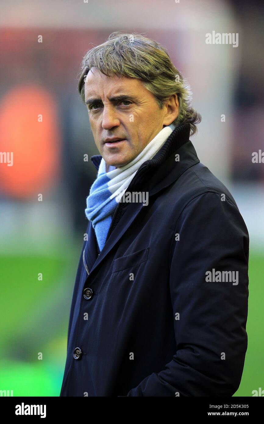 Roberto Mancini, Manchester City manager Stock Photo - Alamy