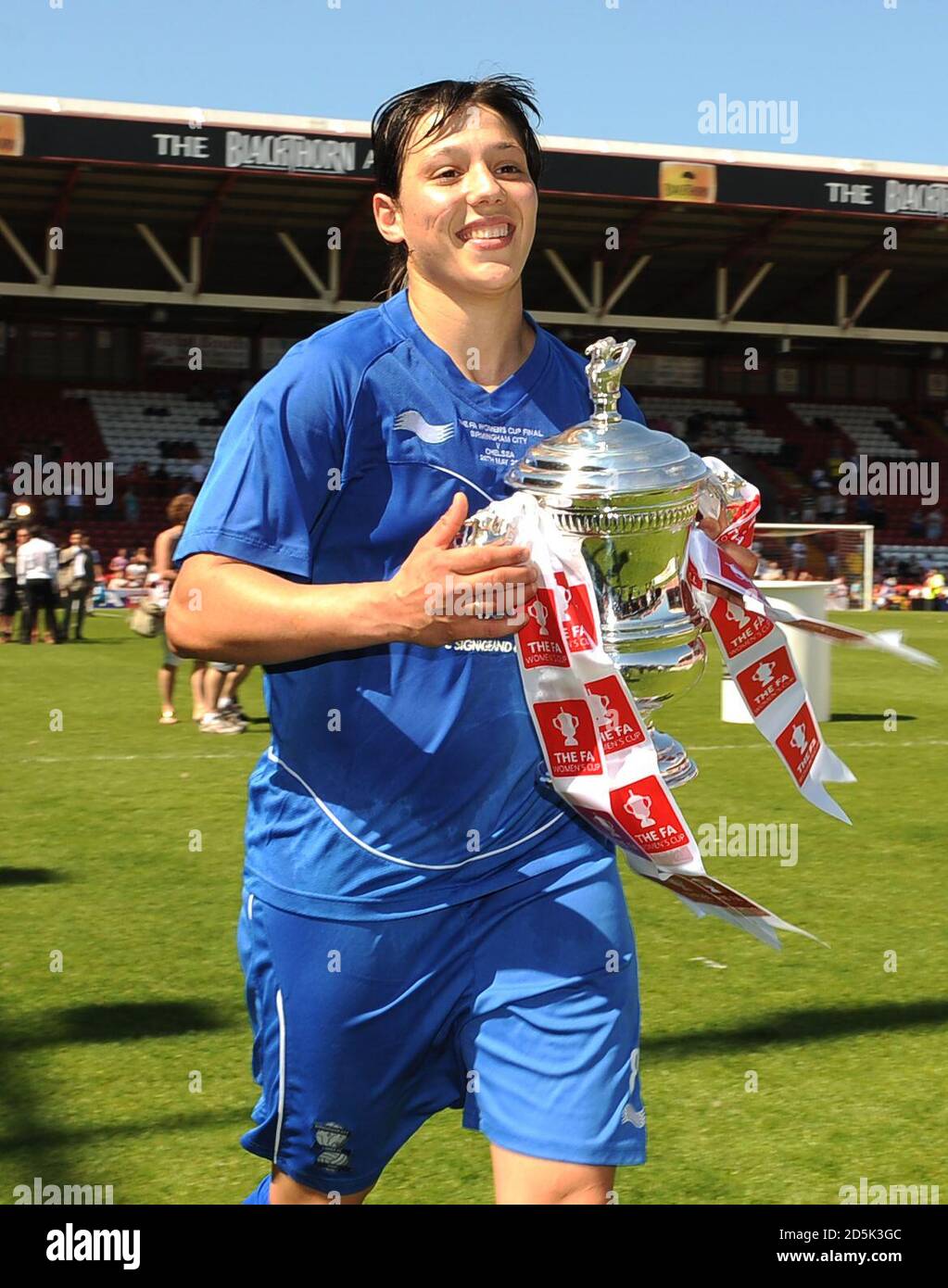 Birmingham City's Rachel Williams celebrates after the win over Chelsea ...