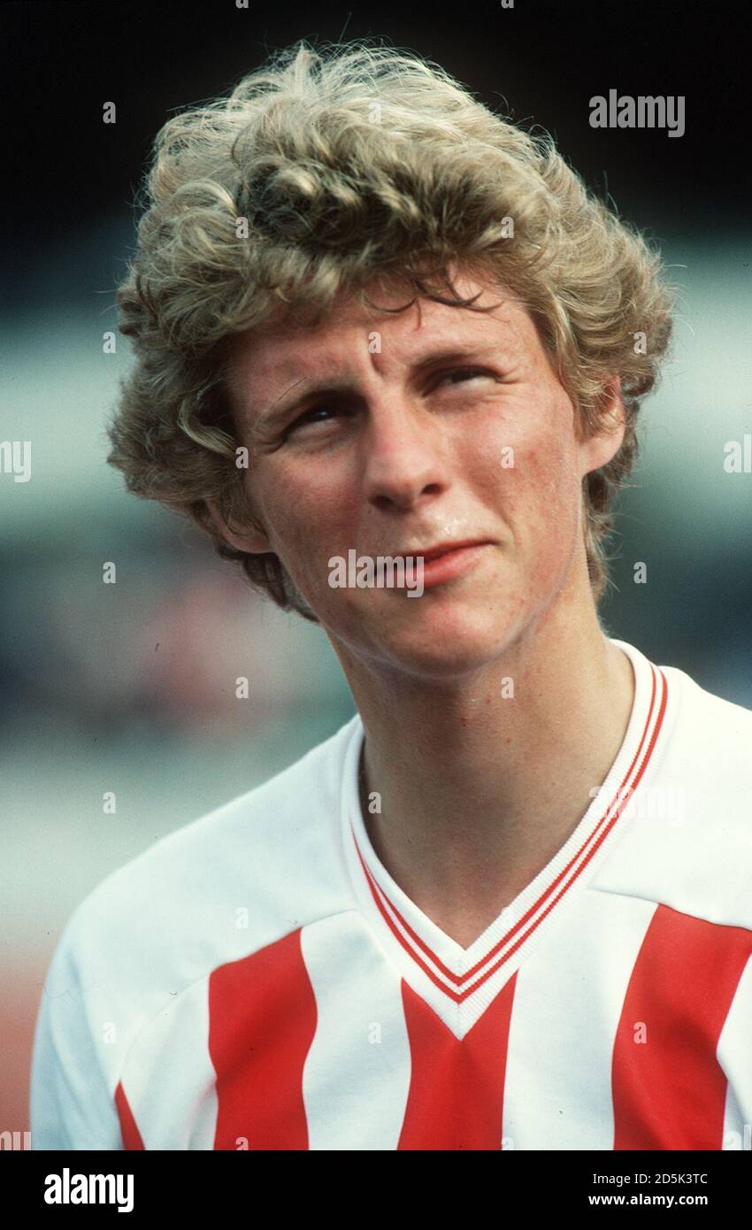 Portrait of Steve Cram, British middle distance runner, sporting a ...