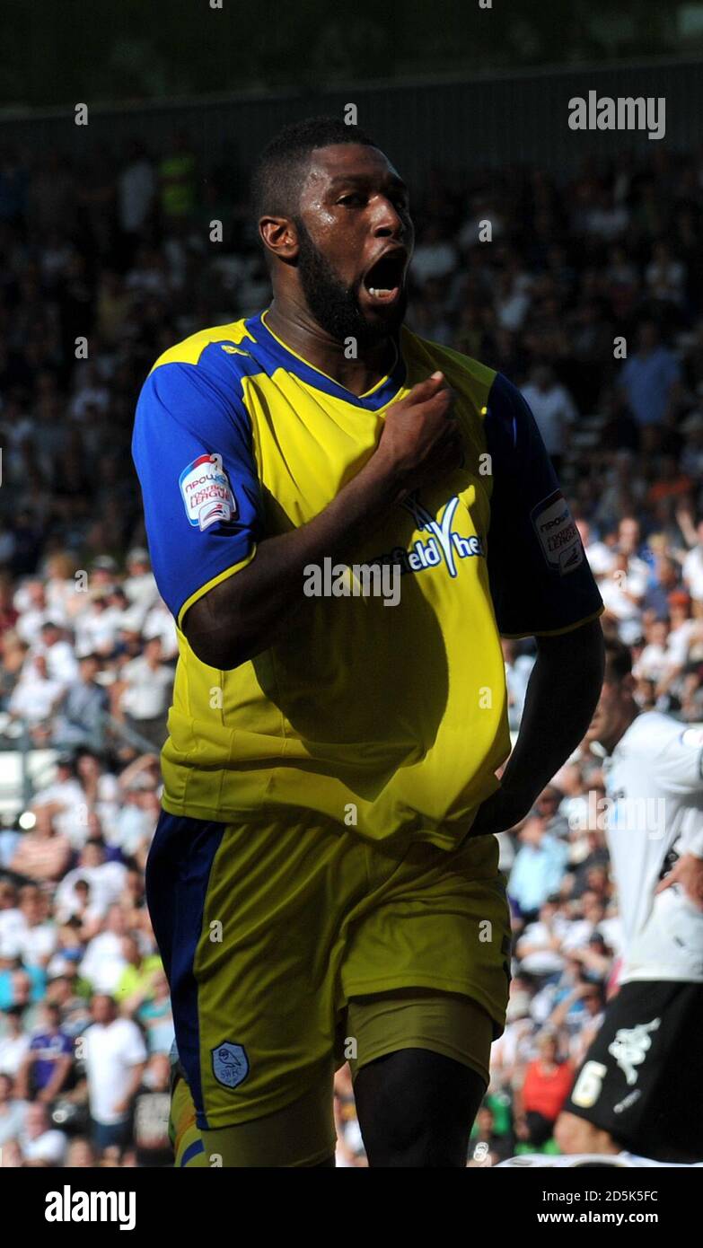 Sheffield wednesdays reda johnson celebrates scoring their equalising ...