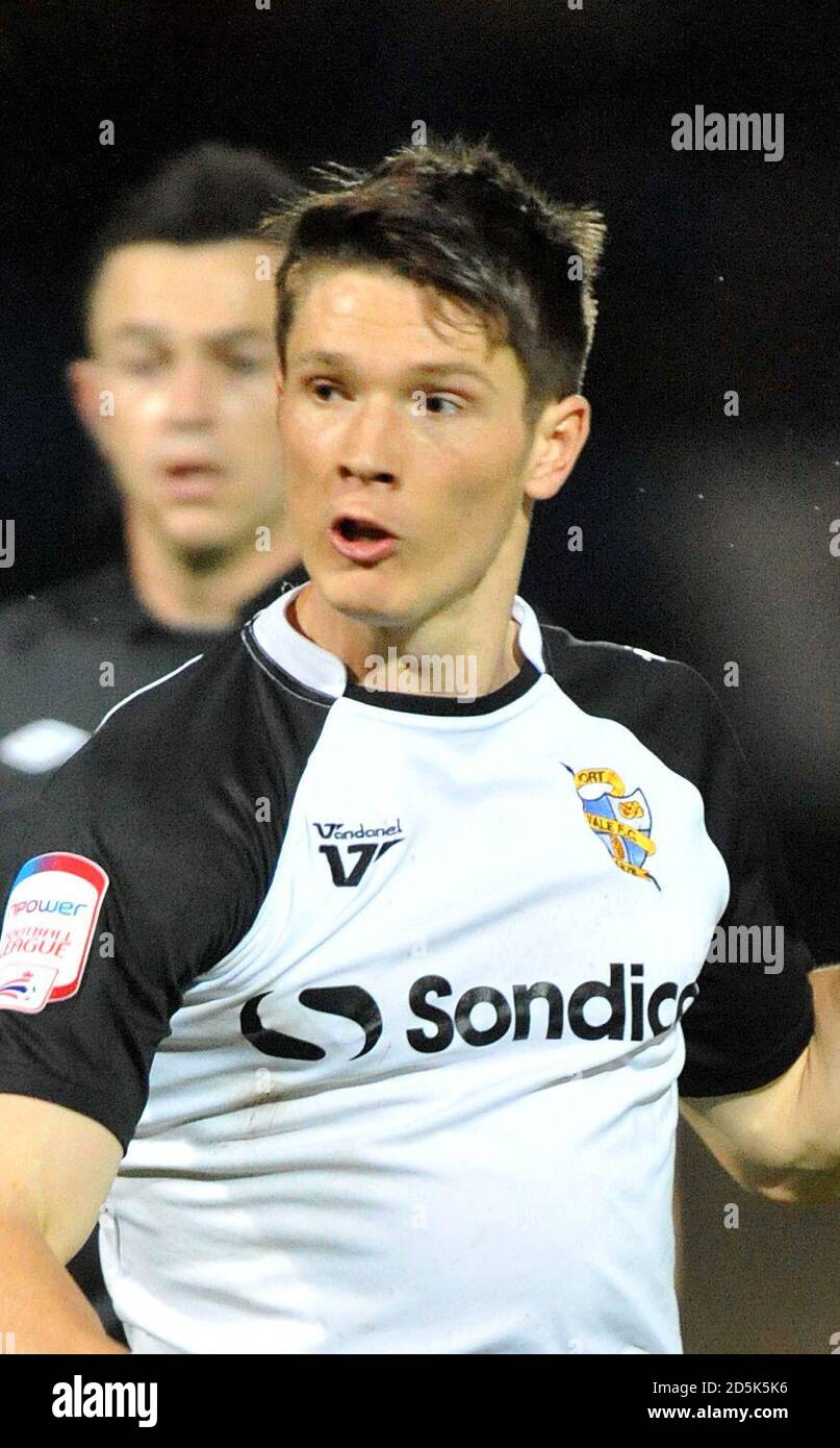 Port Vale's Ryan Burge Stock Photo - Alamy