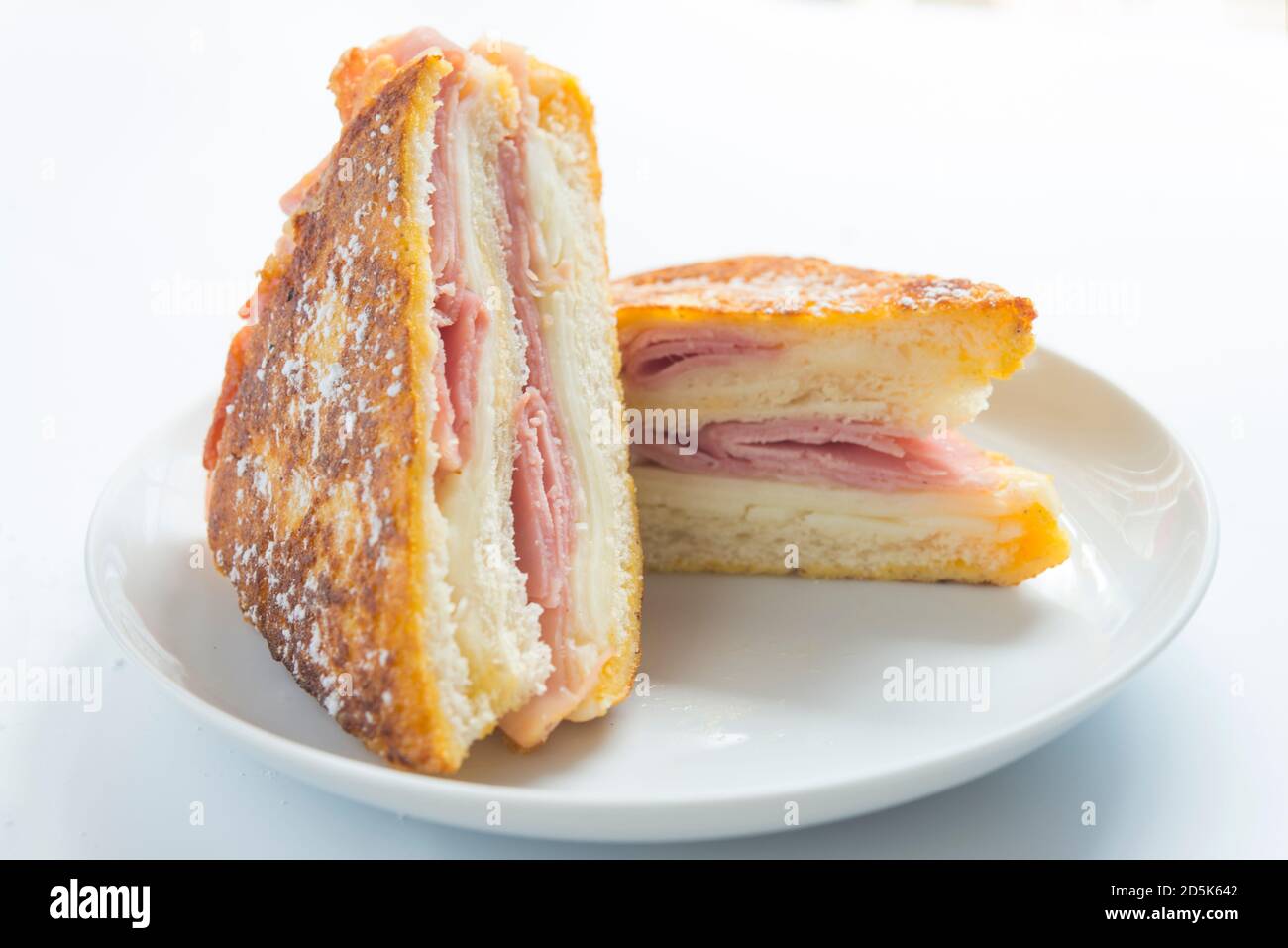Sandwich monte cristo raspberry close up Stock Photo - Alamy