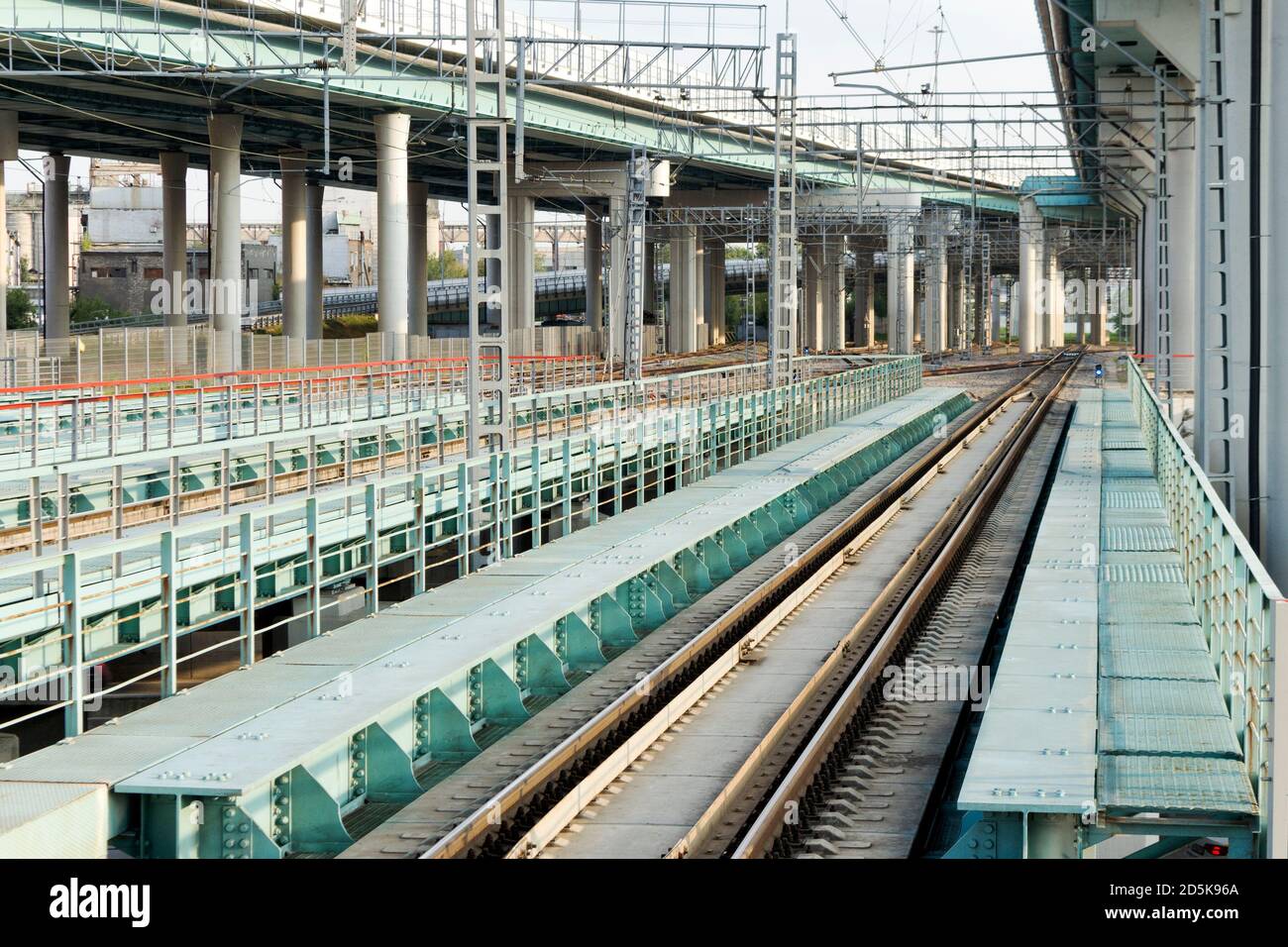 Railroad of Moscow central ring Stock Photo - Alamy