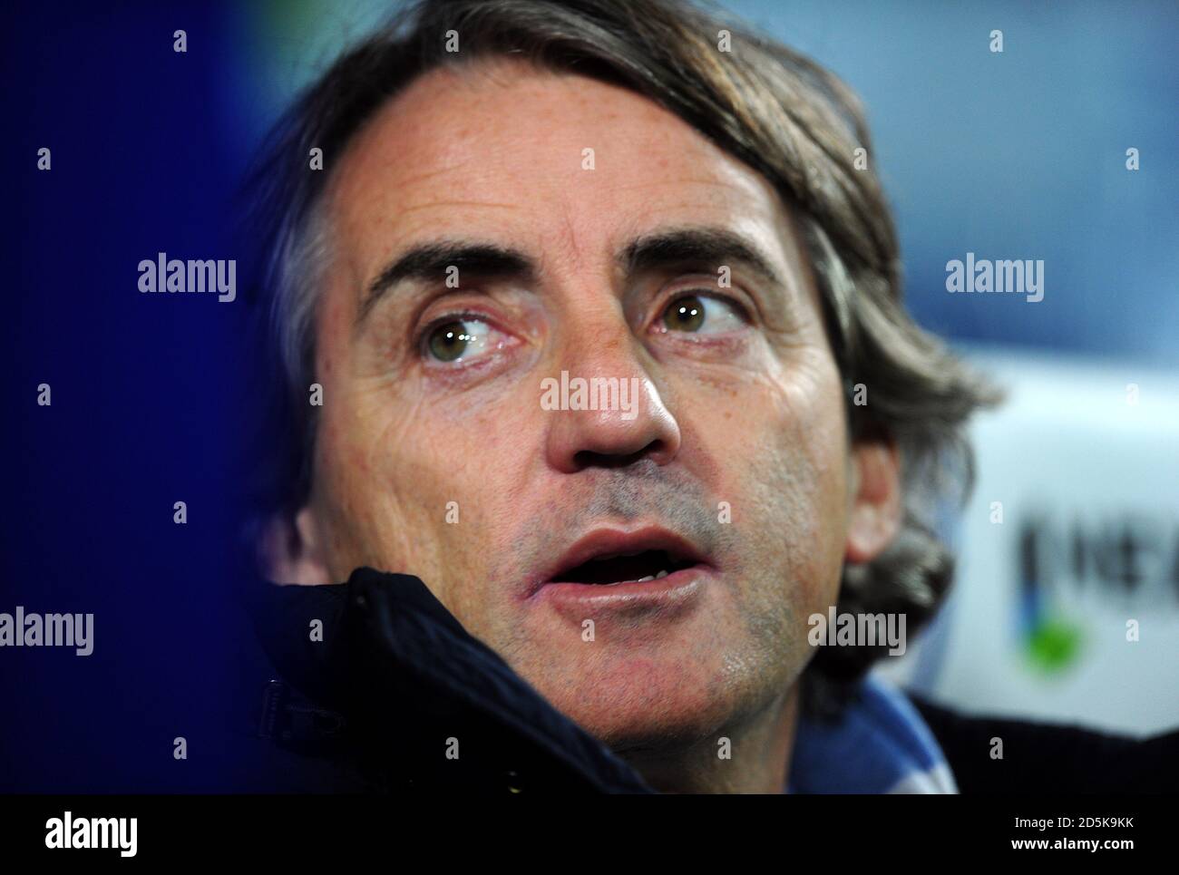 Manchester City's manager Roberto Mancini Stock Photo - Alamy