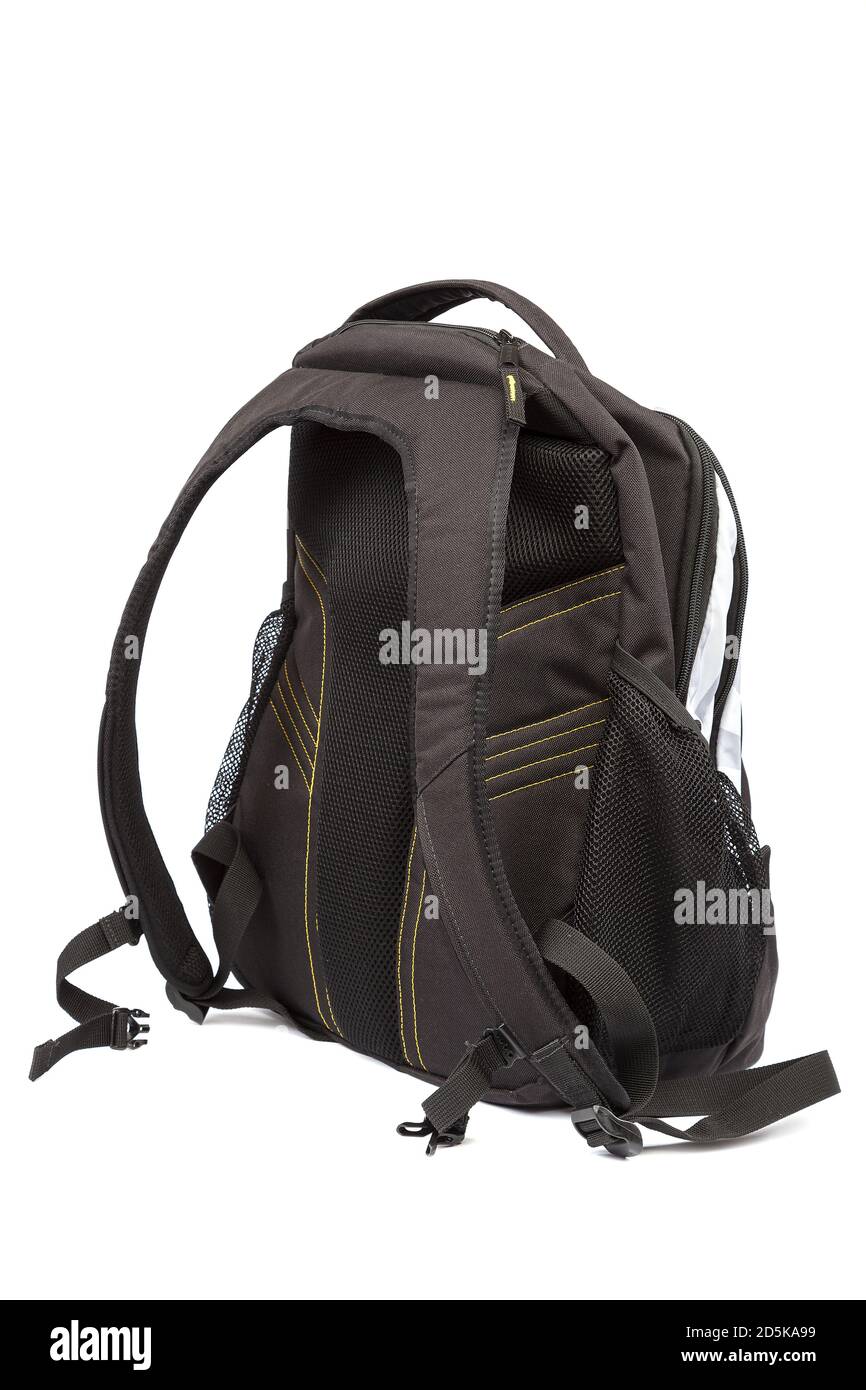 Stylish backpack isolated on white background Stock Photo - Alamy