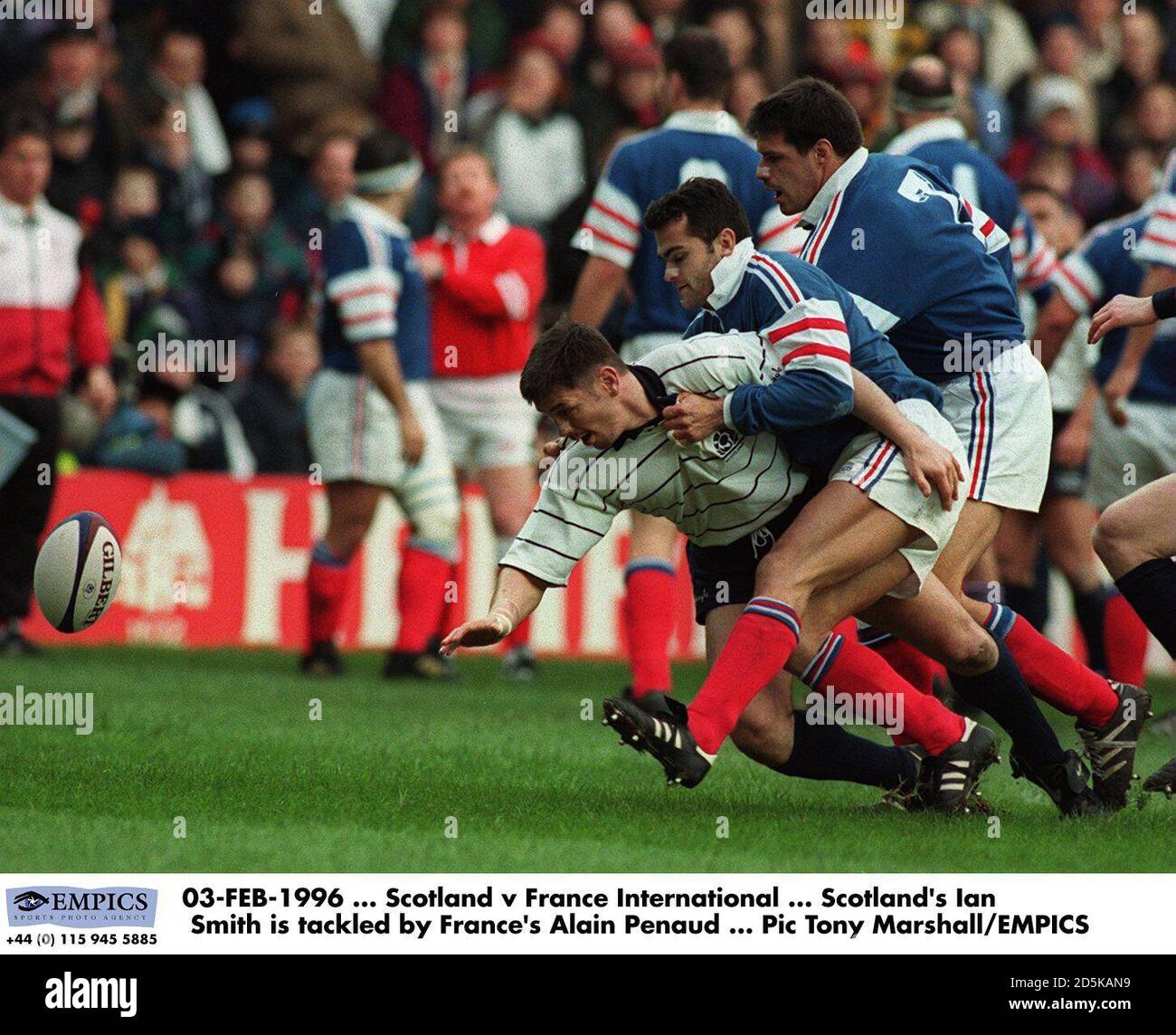 03-FEB-1996 ... Scotland v France International ... Scotland's Ian ...
