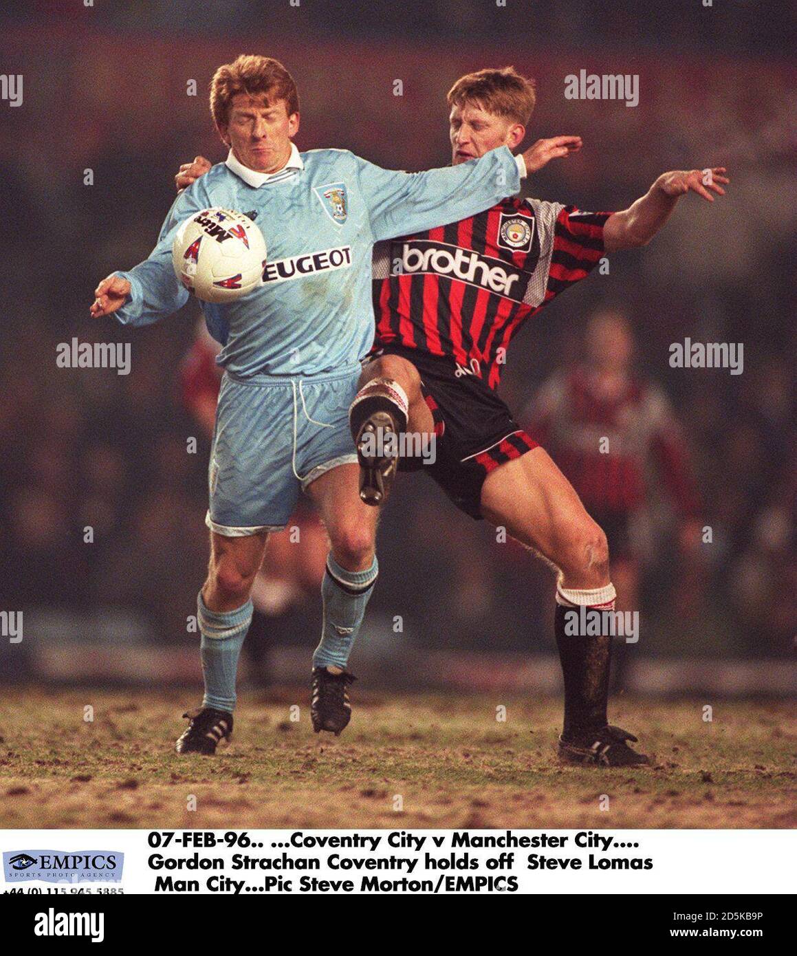 07-FEB-96. ...Coventry City v Manchester City. Gordon Strachan Coventry ...