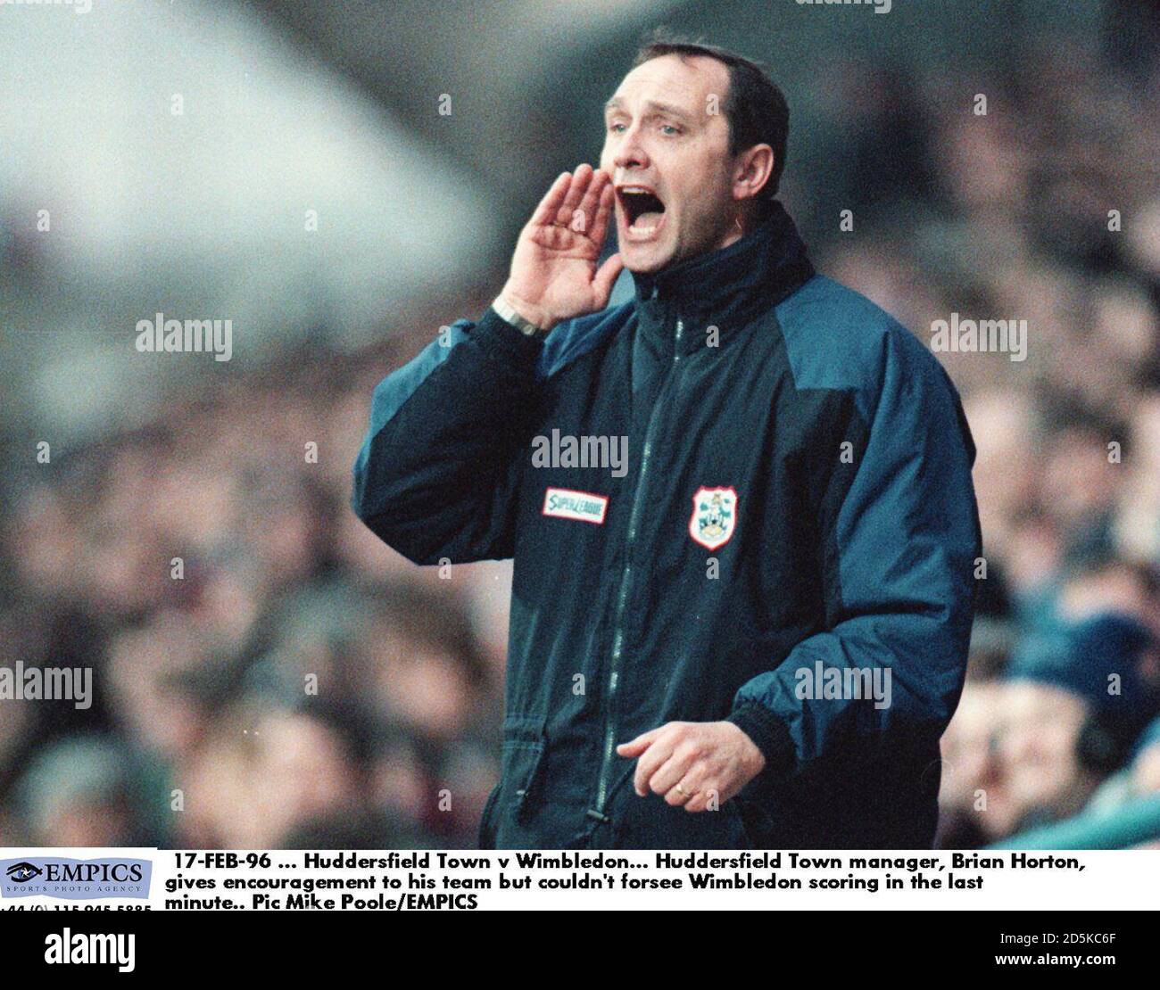 17-FEB-96 ... Huddersfield Town v Wimbledon. Huddersfield Town manager ...