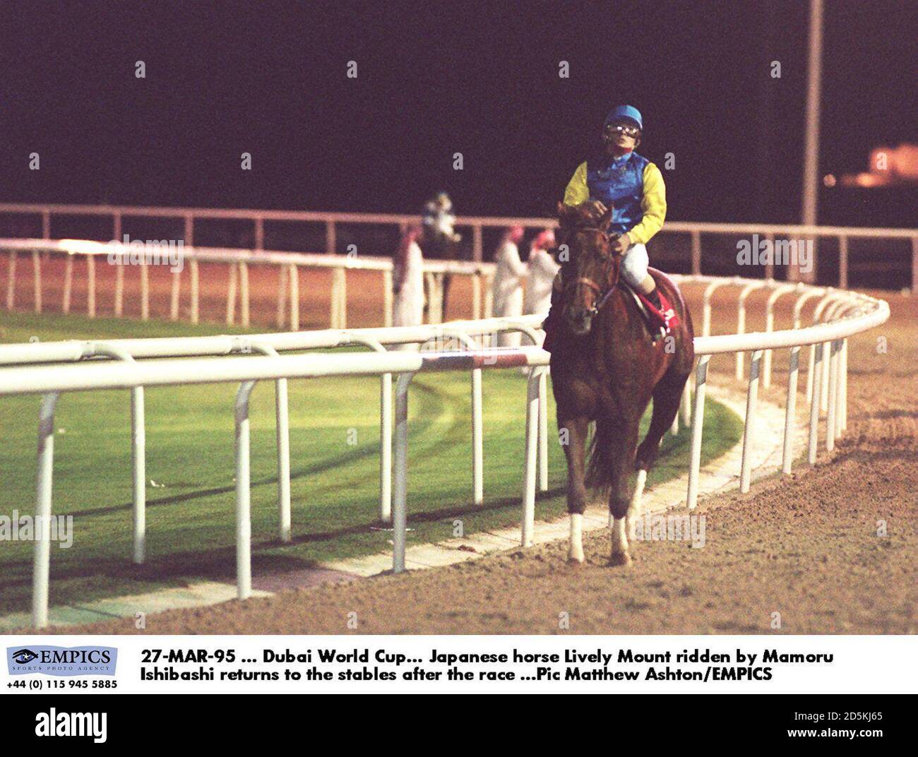 Japanese horse Lively Mount ridden by Mamoru Ishibashi returns to the ...