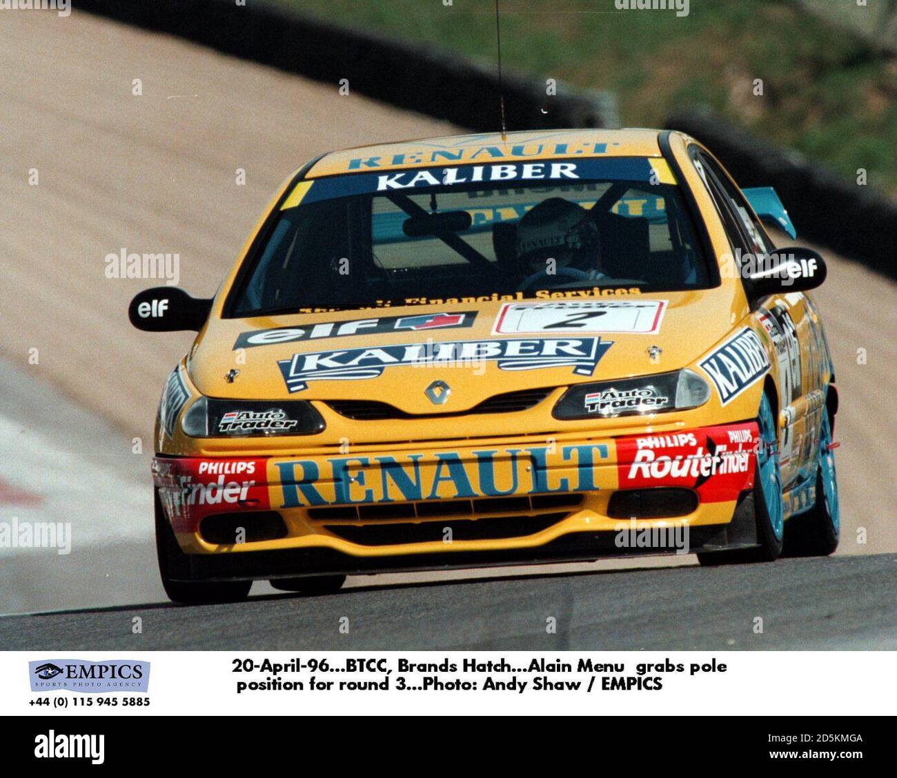 20-April-96. BTCC, Brands Hatch. Alain Menu grabs pole position for ...