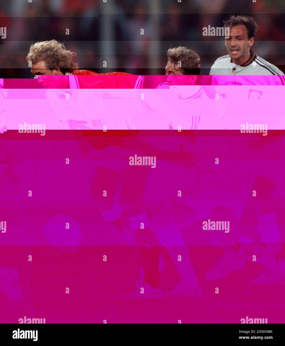 L-R, Jordi Cruyff, Netherlands and Steffen Freund, Germany Stock Photo ...