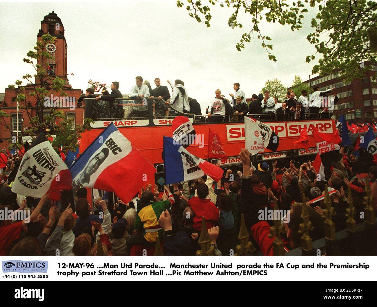 12-MAY-96 ...Manchester United Parade. Manchester United parade the FA ...