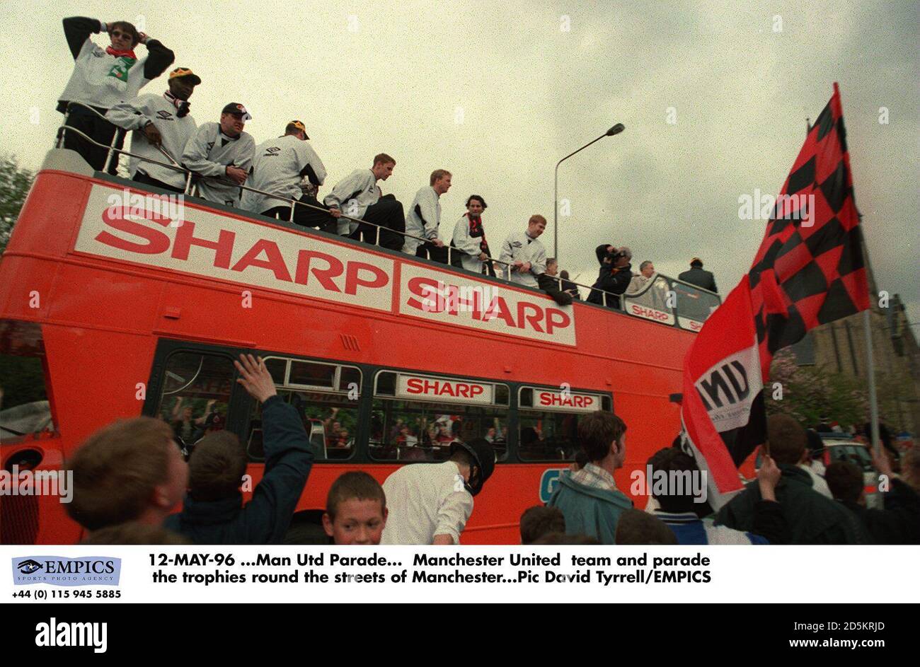 12-MAY-96 ...Manchester United Parade. Manchester United team and ...