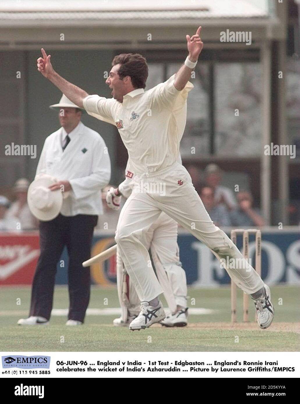 06-JUN-96 ... England v India - 1st Test - Edgbaston ... England's ...