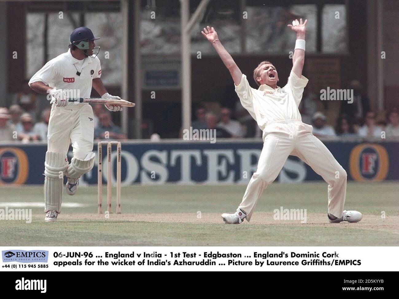 06-JUN-96 ... England v India - 1st Test - Edgbaston ... England's ...