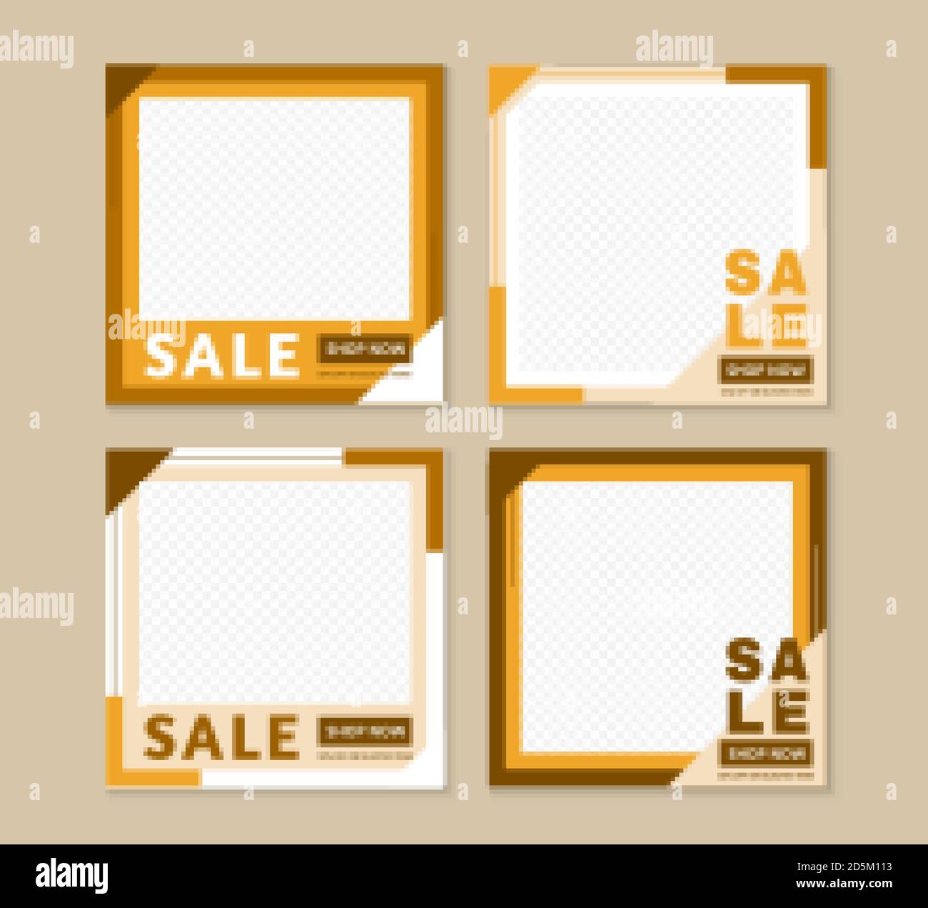 Special sale discount template banner set illustrations. Promotion ...