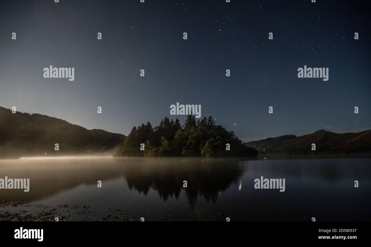 The 2020 October night sky on the first full moon, Wolf Moon, Lord's ...
