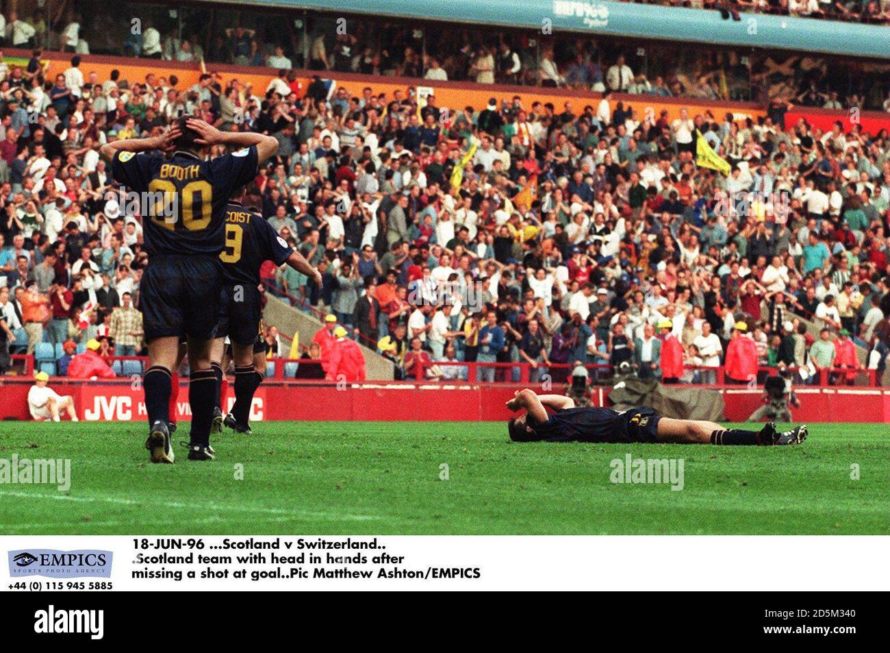 Scotland team with head in hands after missing a shot at goal (Scott ...