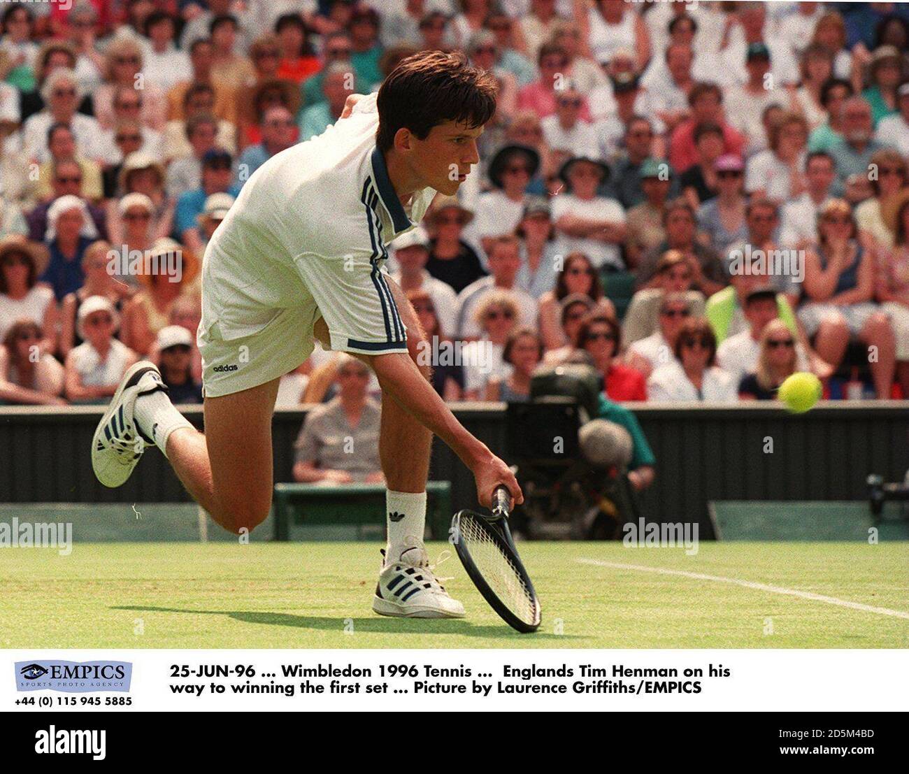 25-JUN-96 ... Wimbledon 1996 Tennis ... Englands Tim Henman on his way ...