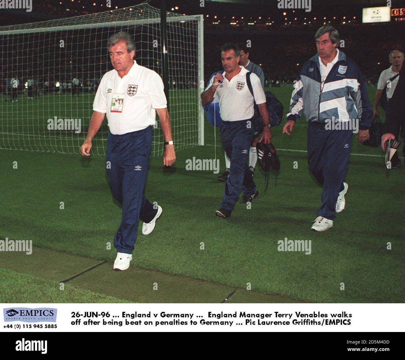 26-JUN-96 ... England v Germany ... England Manager Terry Venables ...