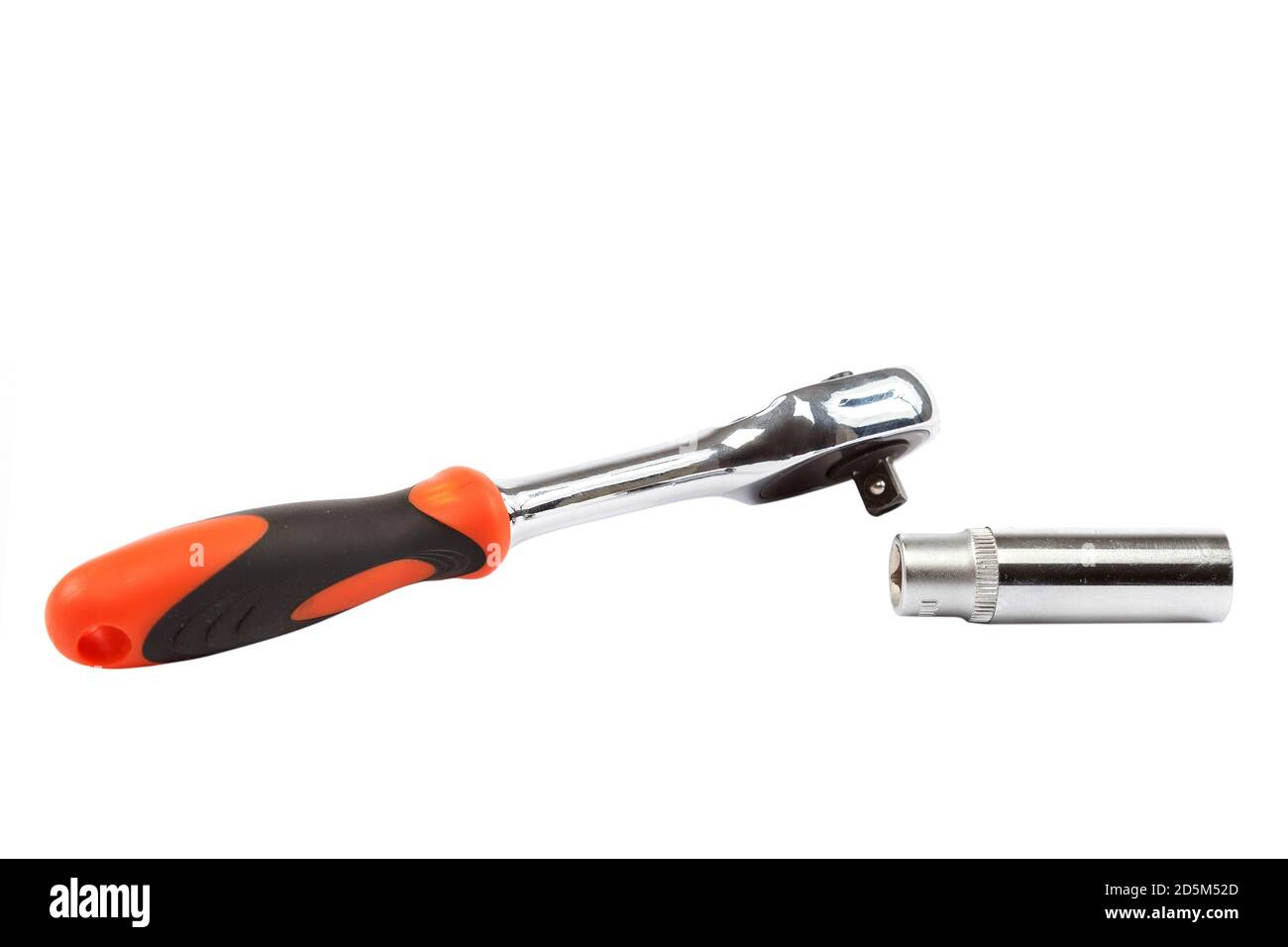 Spanner tool isolated on white background Stock Photo - Alamy