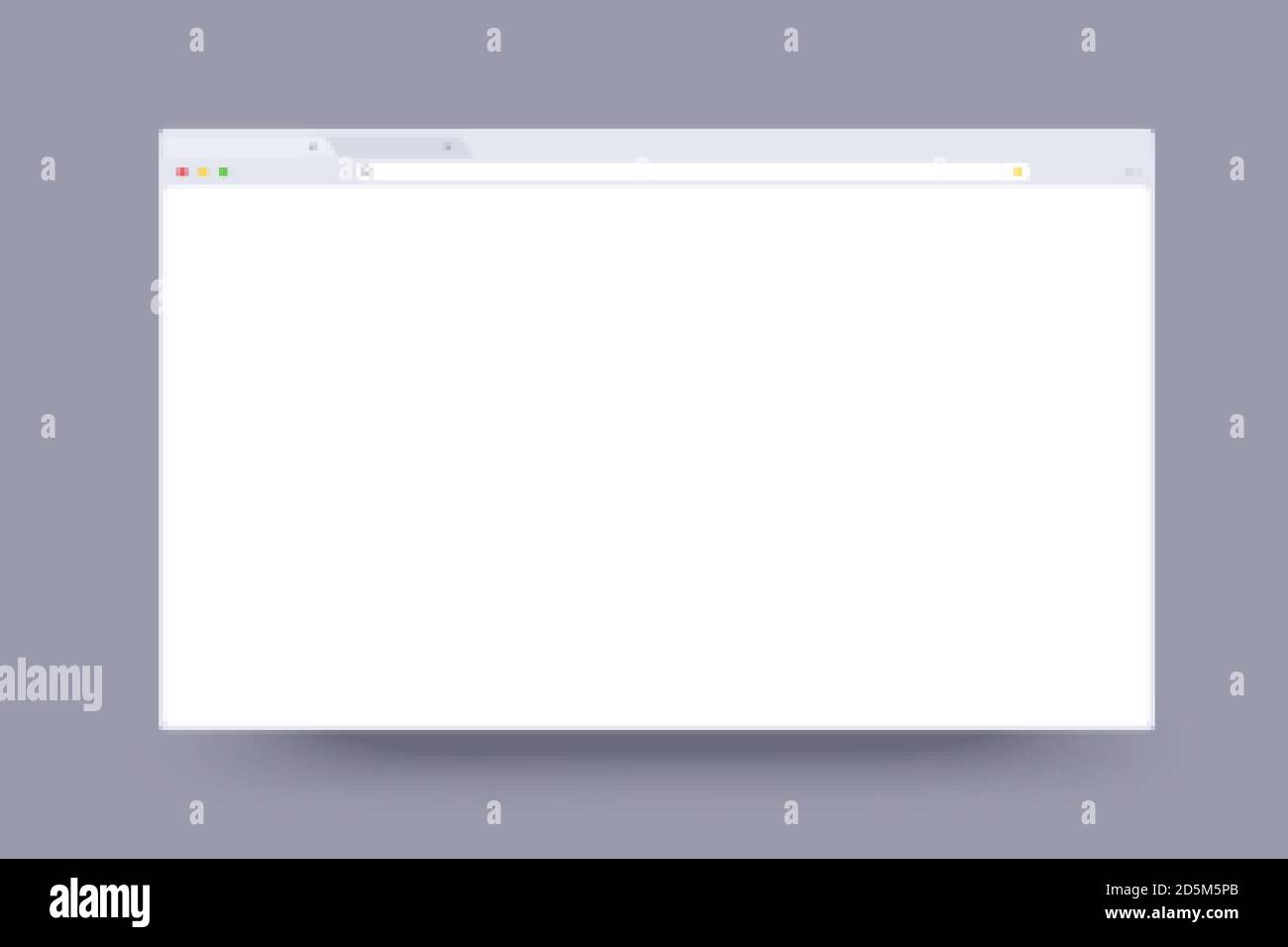 Simple browser window flat design on grey background Stock Vector Image ...