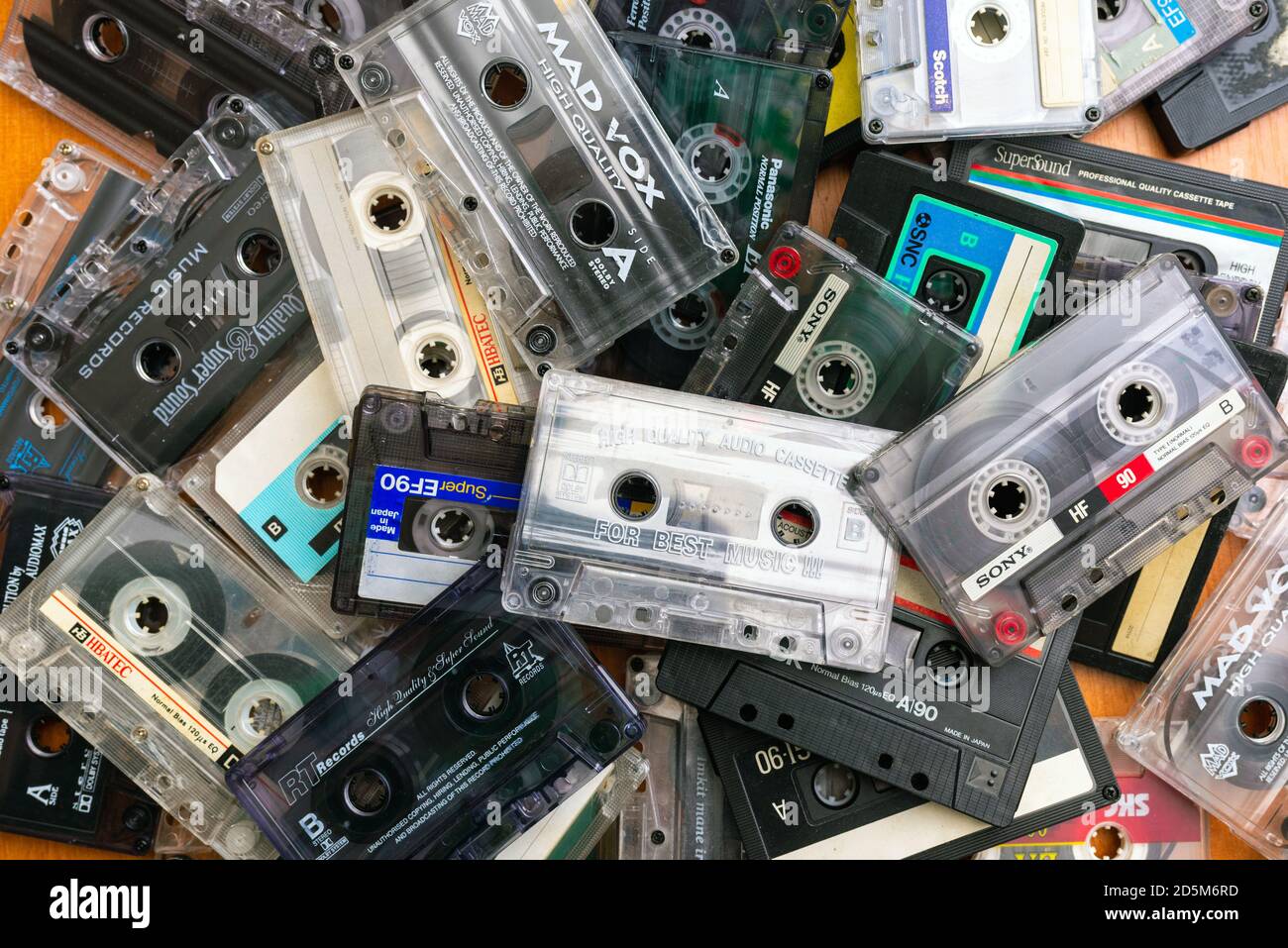 Old cassette tapes hi-res stock photography and images - Alamy