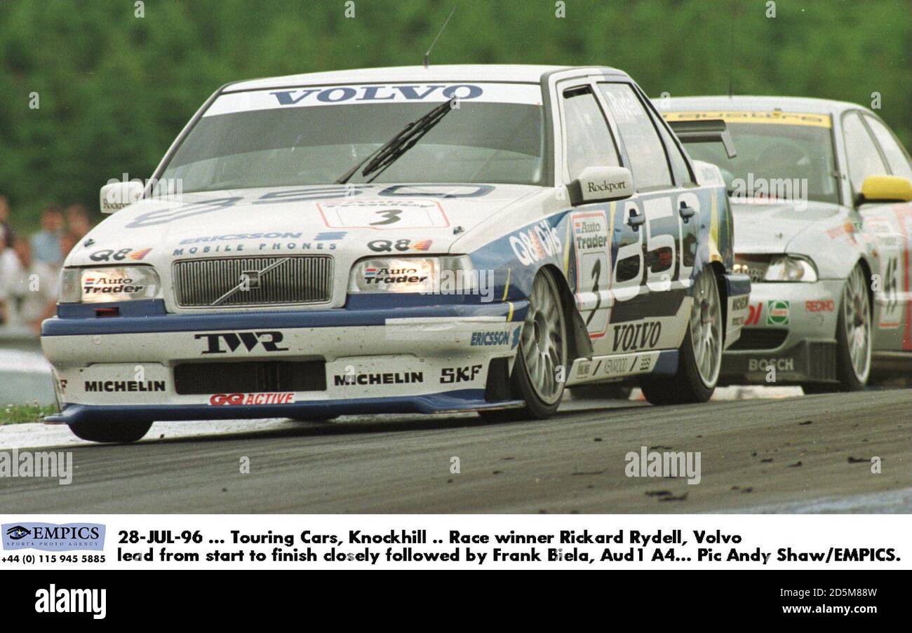 28-JUL-96 ... Touring Cars, Knockhill .. Race winner Rickard Rydell ...