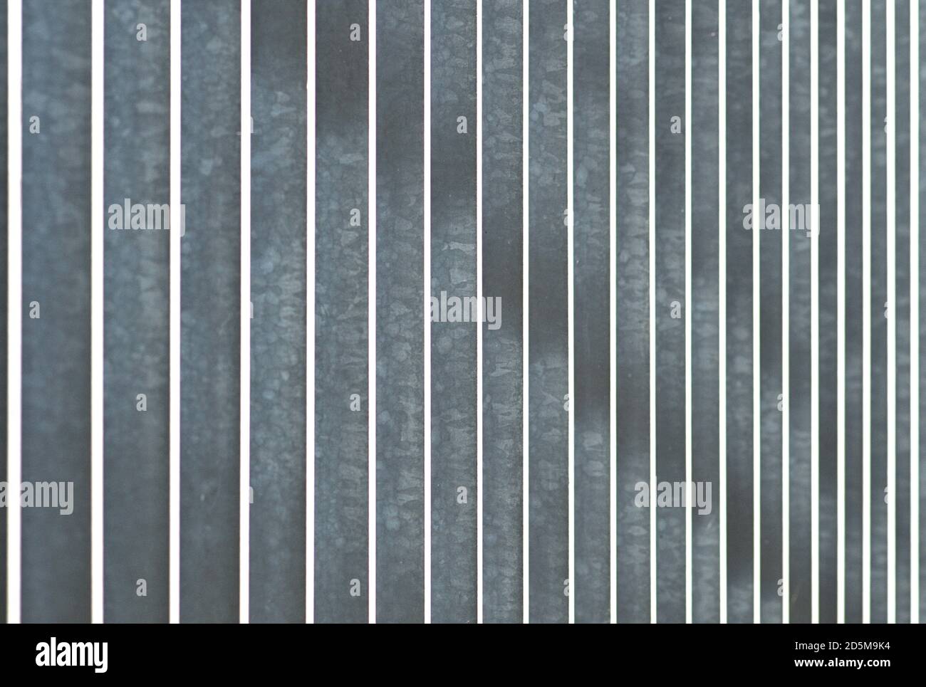 October 13, 2020, Schleswig, the long struts of a metal fence, taken ...