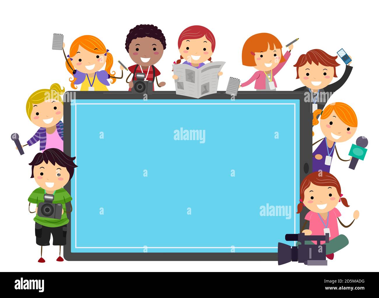 Kid News Reporter Clipart