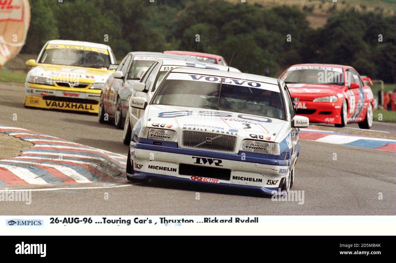 26-AUG-96 ...Touring Car's , Thruxton ...Rickard Rydell on his way to ...