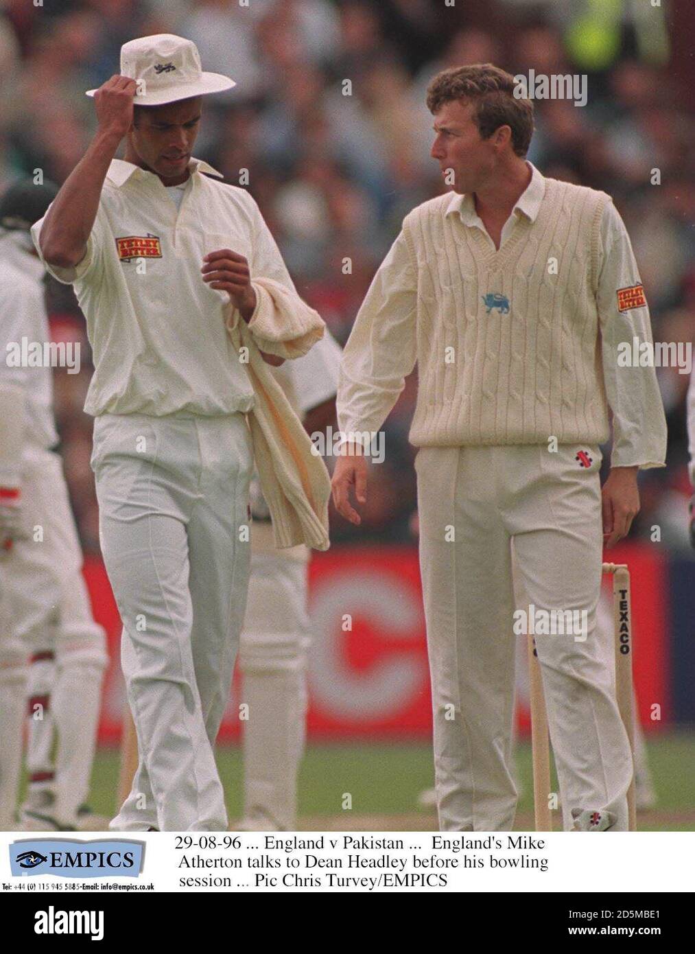29-AUG-96 .... One Day International, England v Pakistan .... England's ...
