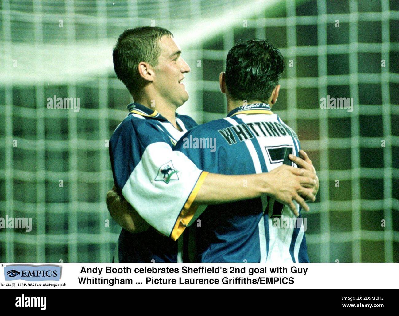 Andy Booth celebrates Sheffield's 2nd goal with Guy Whittingham ...
