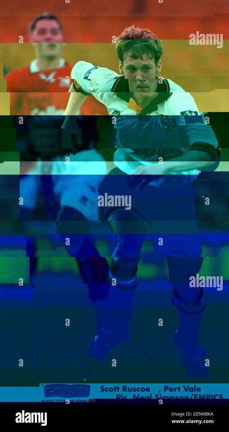 Scott Ruscoe , Port Vale Stock Photo - Alamy