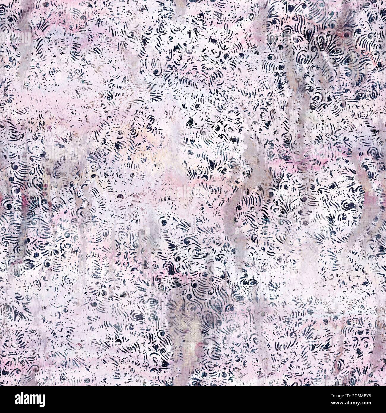 Mixed media collage drawn seamless pattern swatch Stock Photo - Alamy