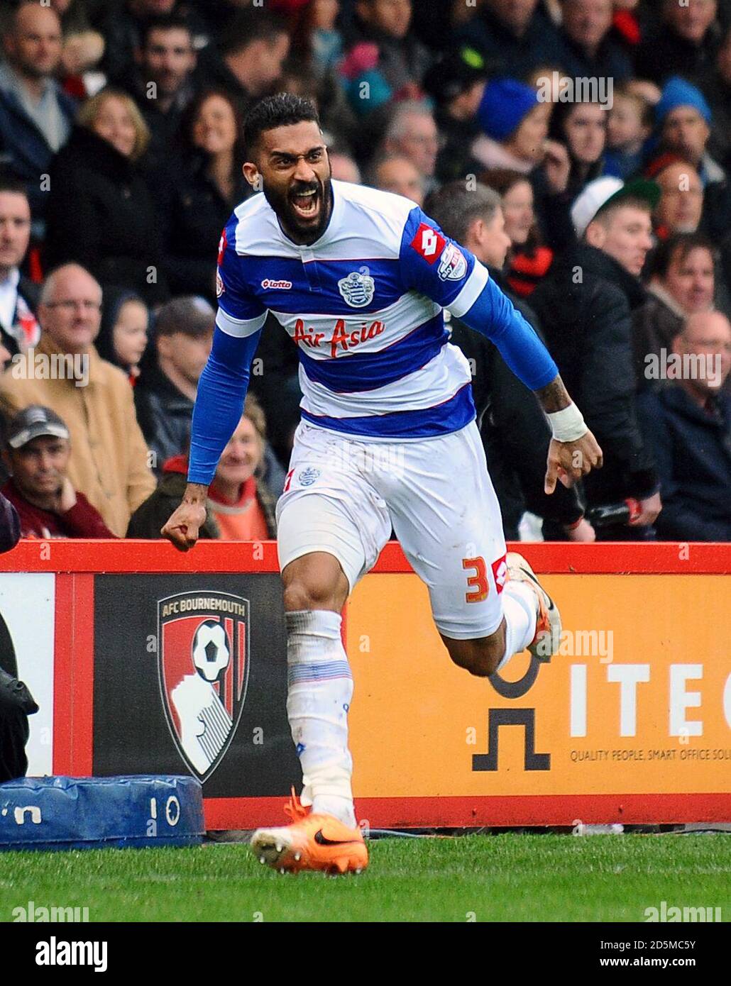 Queens Park Rangers' Armand Traore celebrates scoring his sides first ...