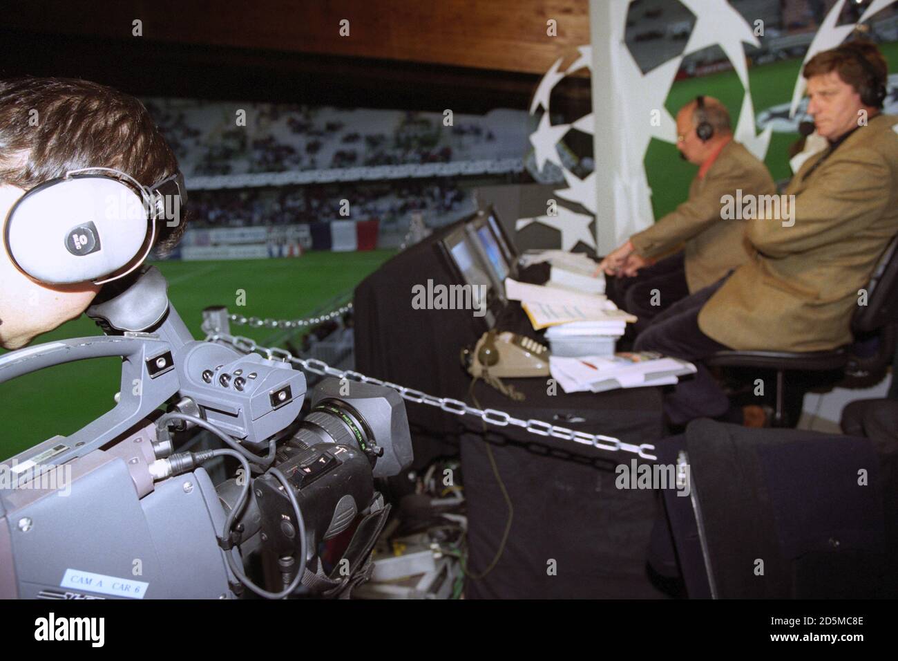 The television studio at the stadium Stock Photo - Alamy