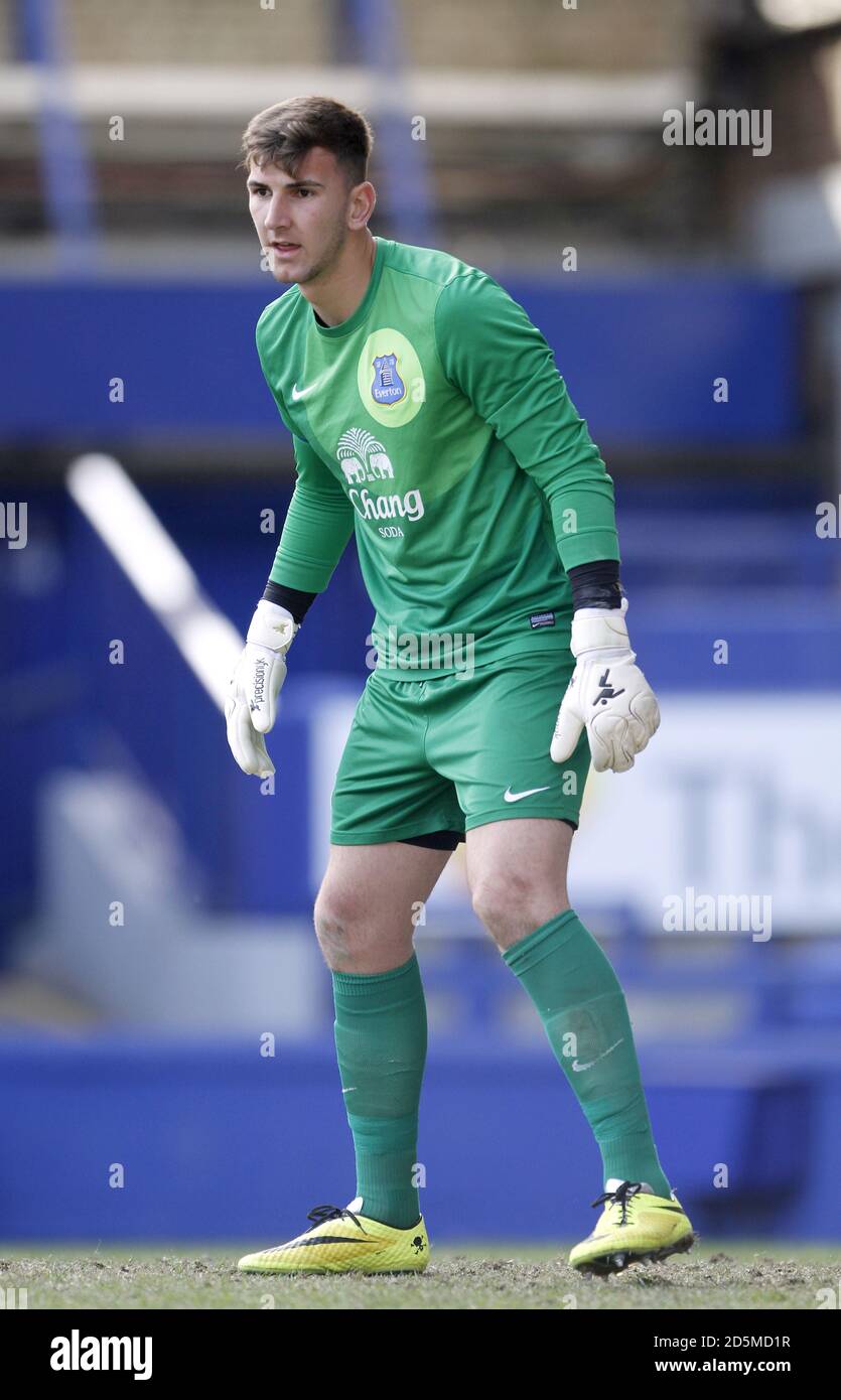 Goalkeeper Russell Griffiths, Everton Stock Photo - Alamy
