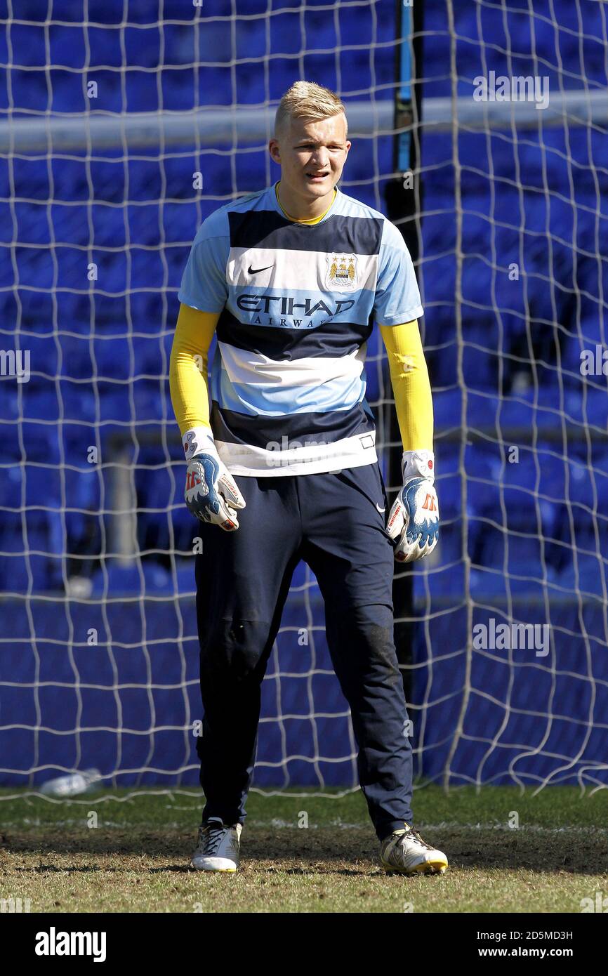 Goalkeeper Billy O'Brien, Manchester City Stock Photo - Alamy