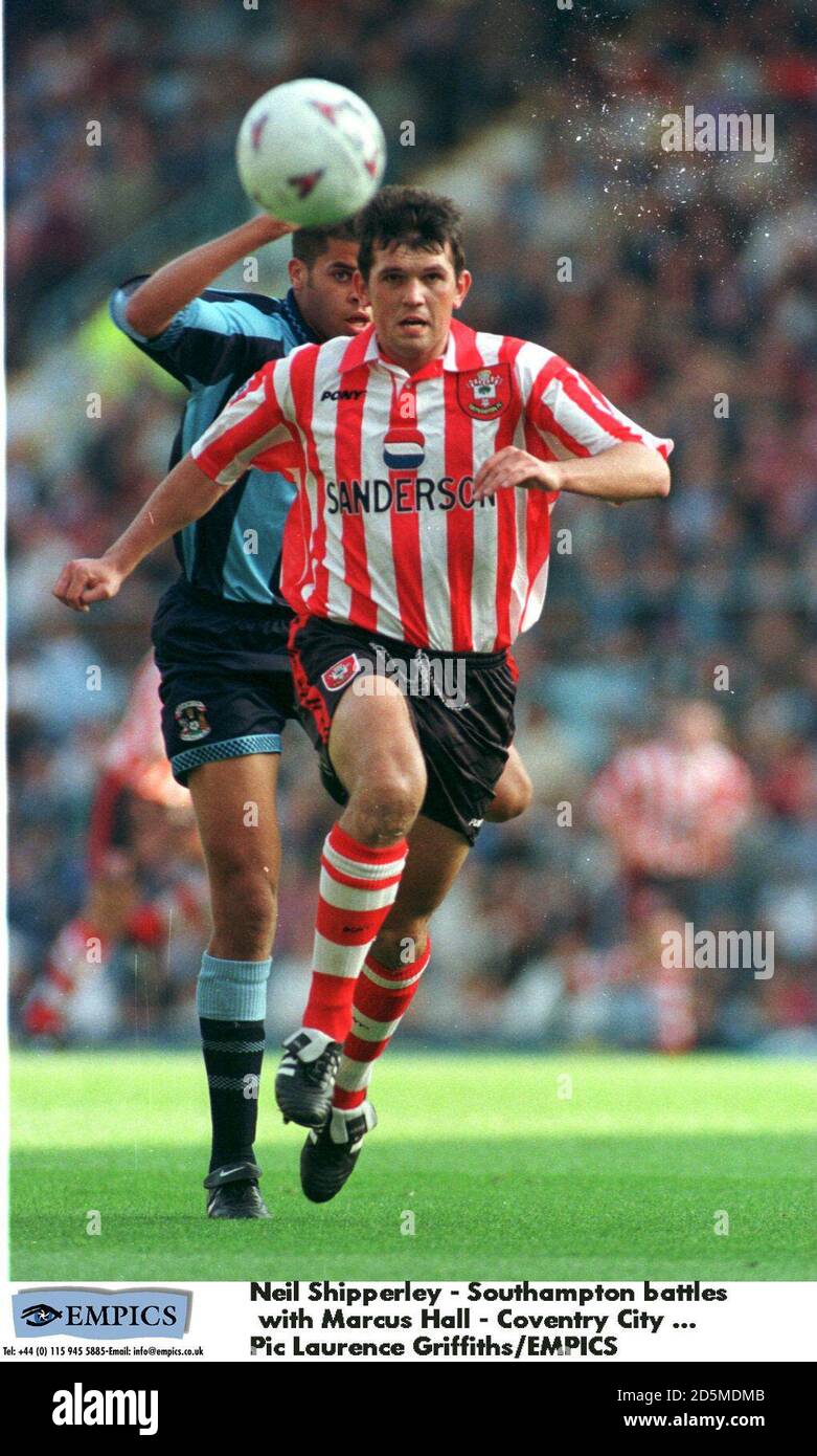 Neil Shipperley - Southampton battles with Marcus Hall - Coventry City ...