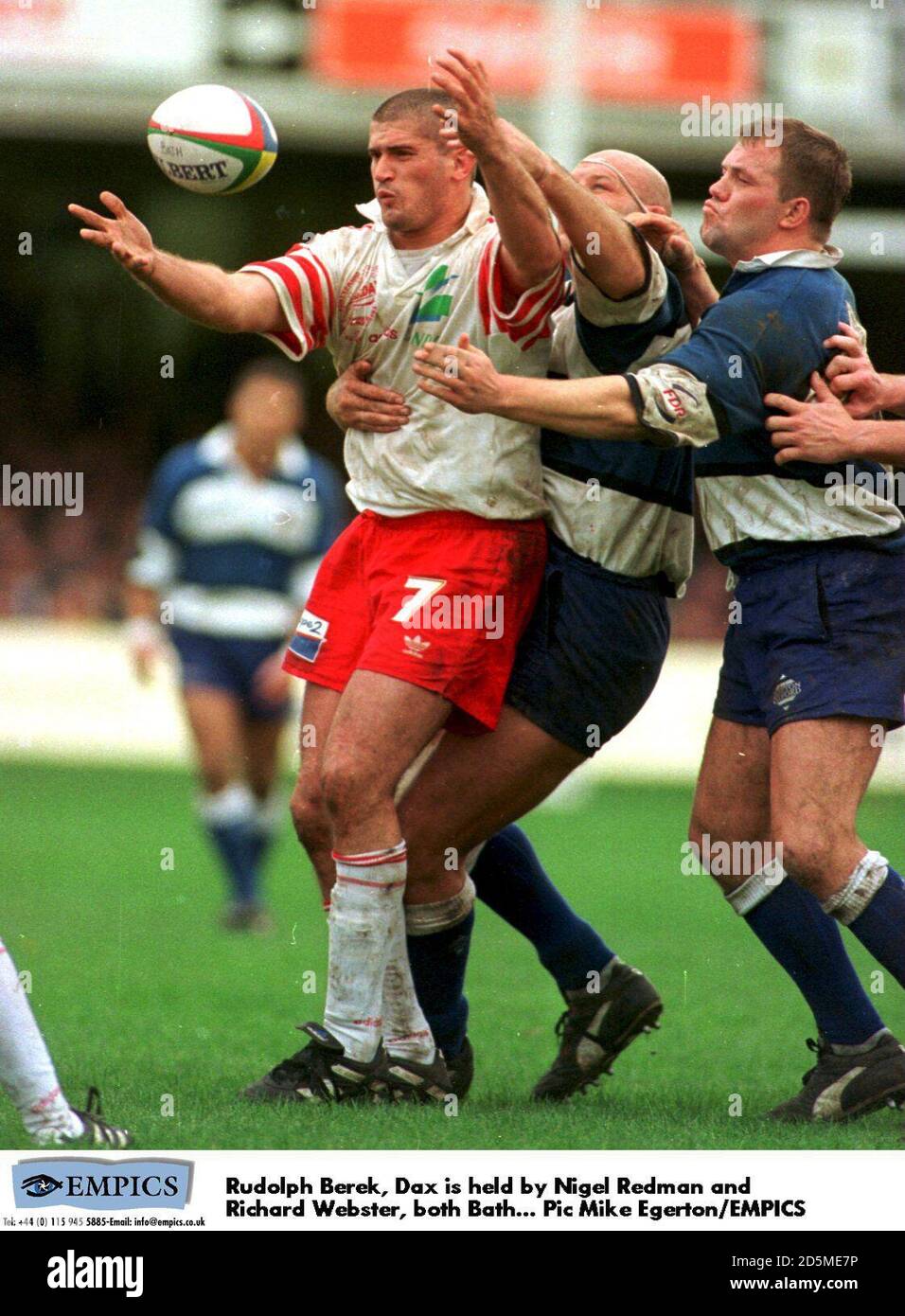 Rudolph Berek, Dax is held by Nigel Redman and Richard Webster, both ...