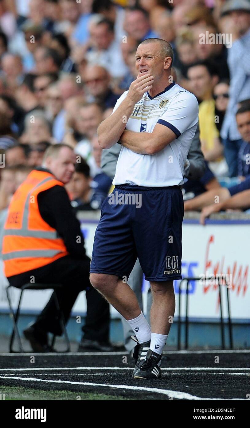 Leeds United Head Coach Dave Hockaday during the Sky Bet Championship ...