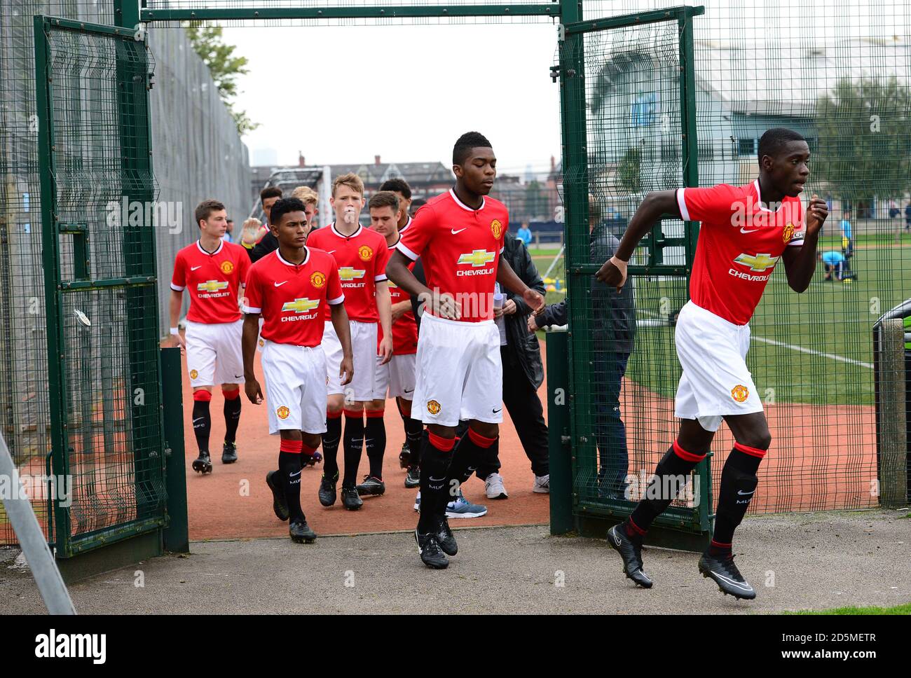 Manchester United arrive for the match at the Platt Lane Training ...
