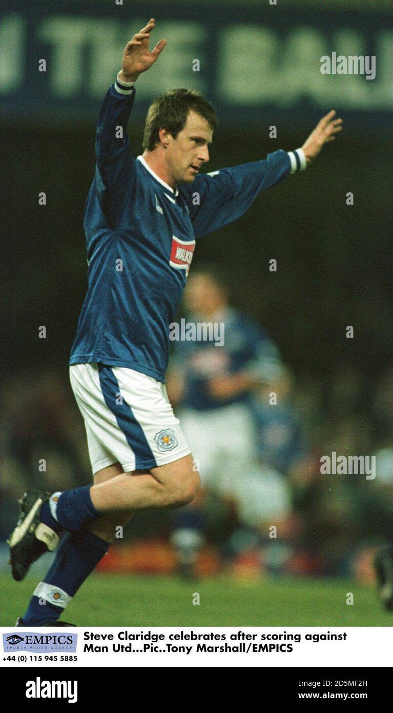 Steve Claridge,Leicester City celebrates after scoring against ...