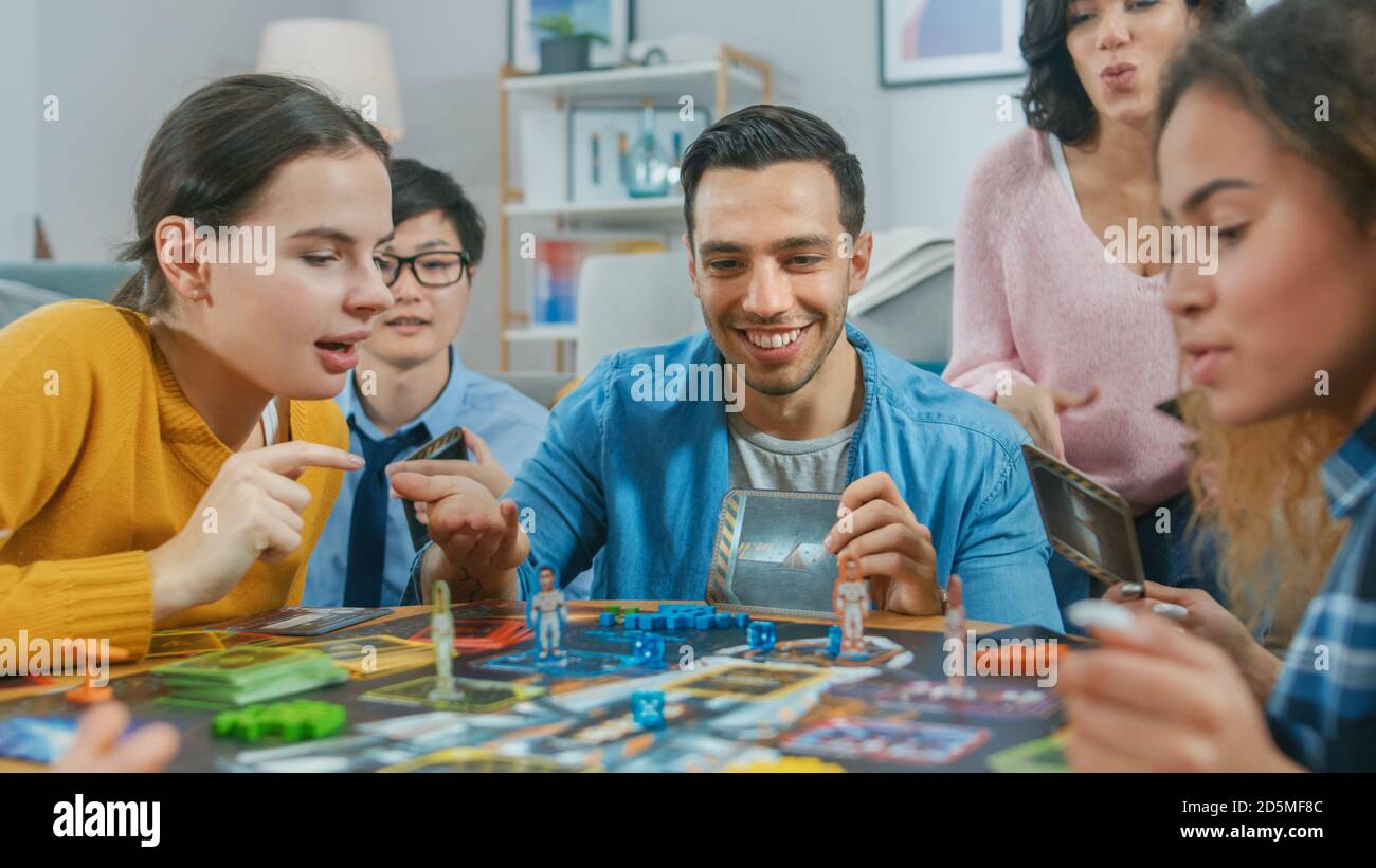 Diverse Group of Guys and Girls Playing in a Strategic Uniquely ...