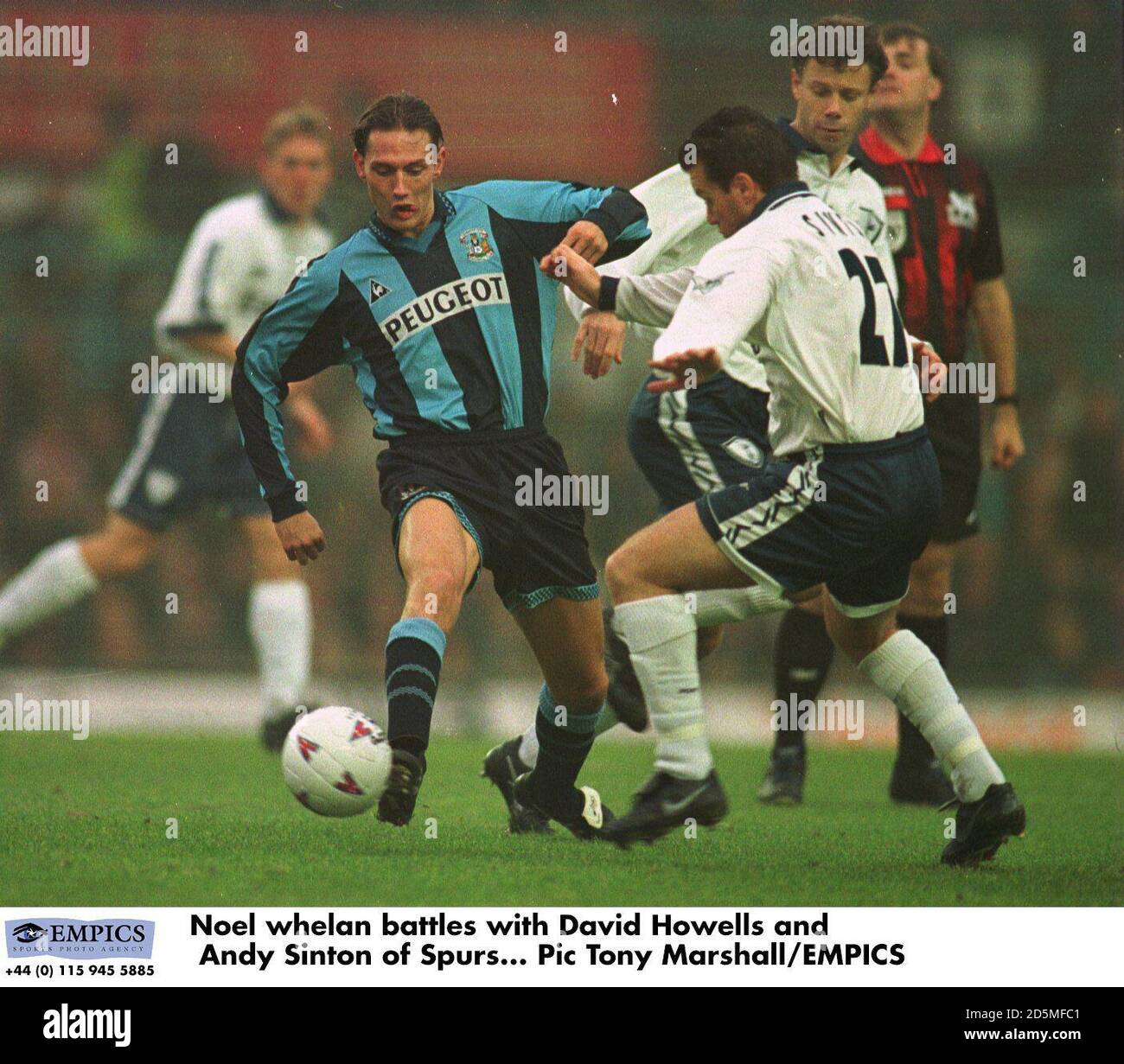 Noel whelan battles with David Howells and Andy Sinton of Spurs Stock ...