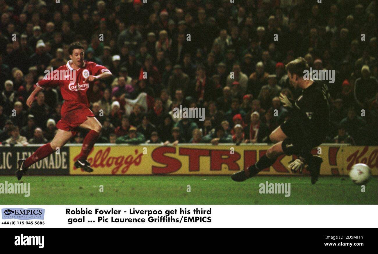 Robbie Fowler - Liverpool get his third goal Stock Photo - Alamy