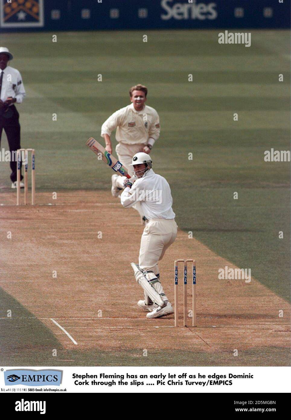 Stephen Fleming has an early let off as he edges Dominic Cork through ...