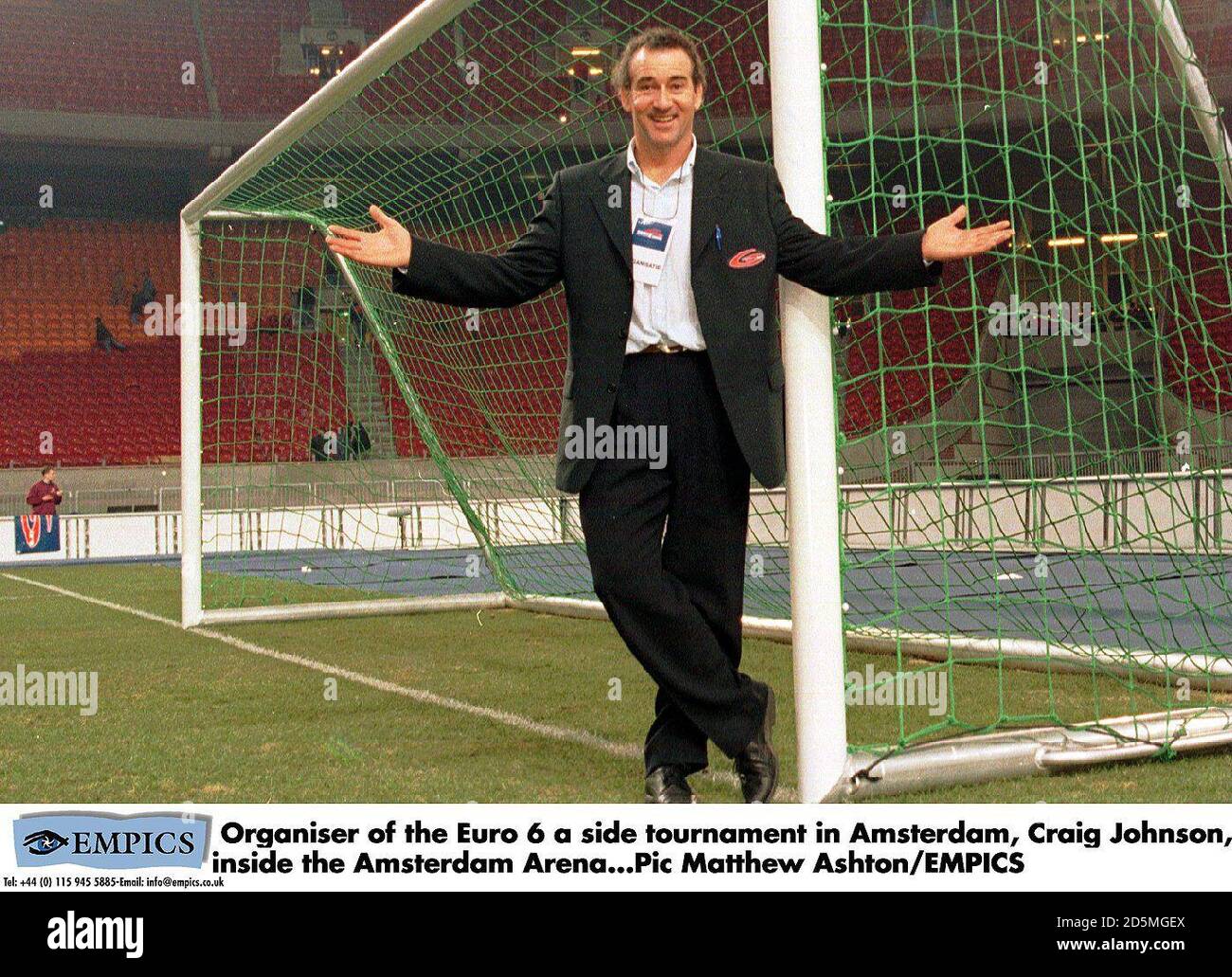 Organiser of the Euro 6 a side tournament in Amsterdam, Craig Johnson ...